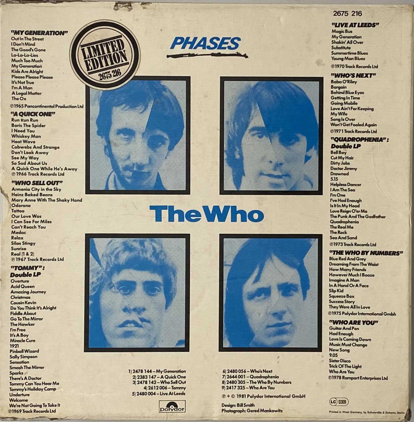 Lot 159 - THE WHO - PHASES (11 x LP BOX SET - POLYDOR