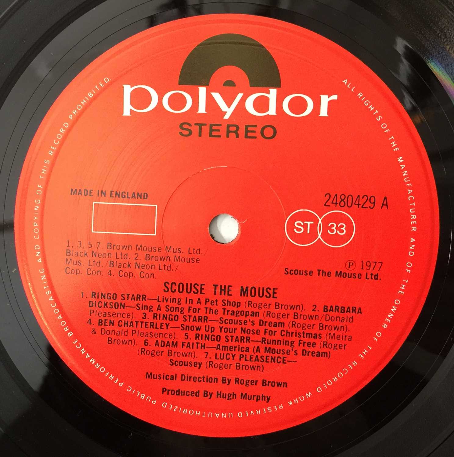 Lot 273 - RINGO STARR/ VARIOUS - SCOUSE THE MOUSE LP