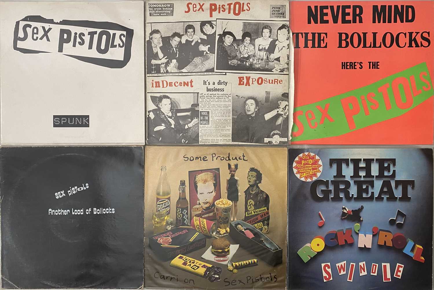 Lot 256 The Sex Pistols Related Lp Pack