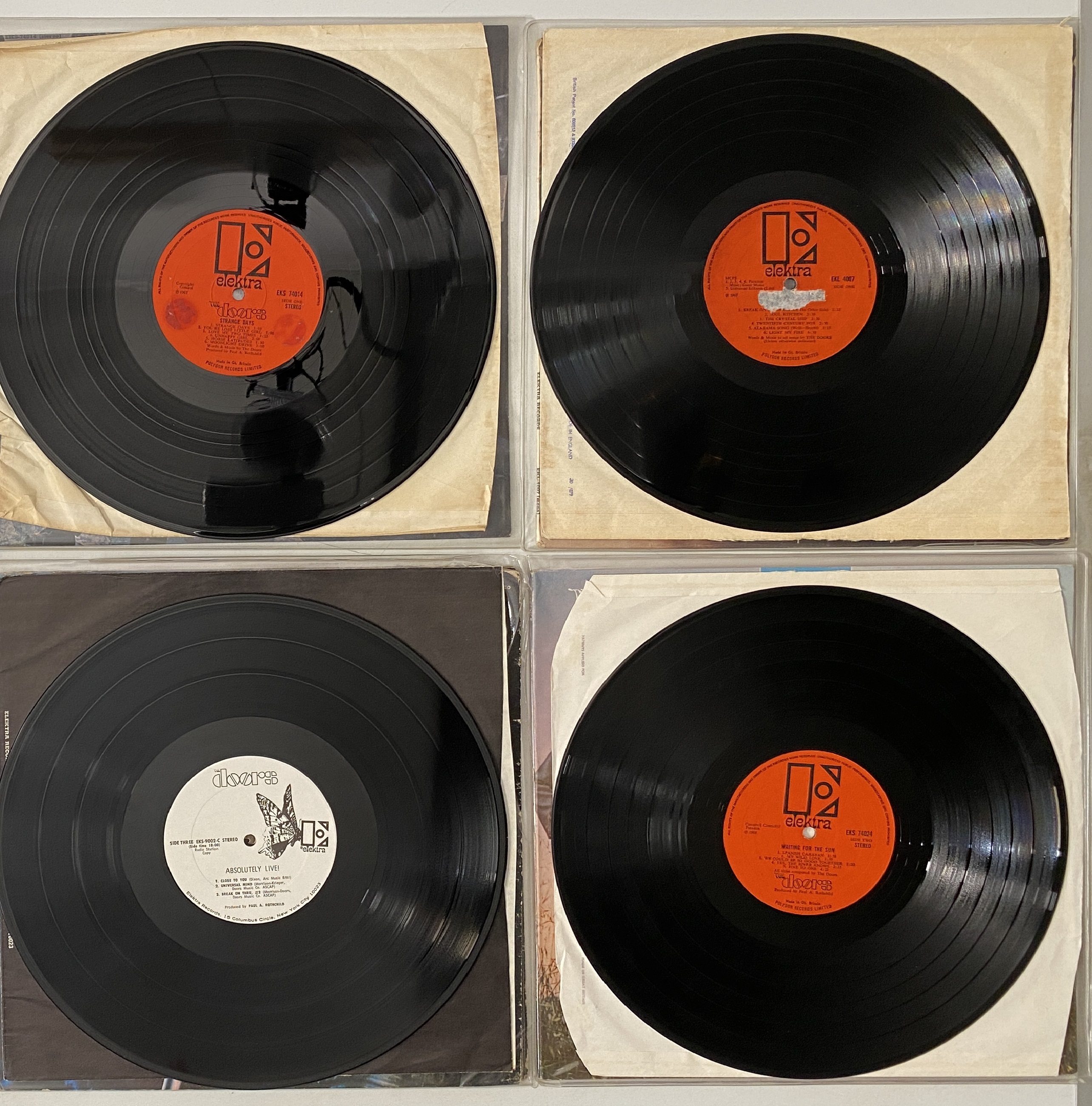 Lot 398 - THE DOORS - STUDIO LP PACK (INC ORIGINALS)