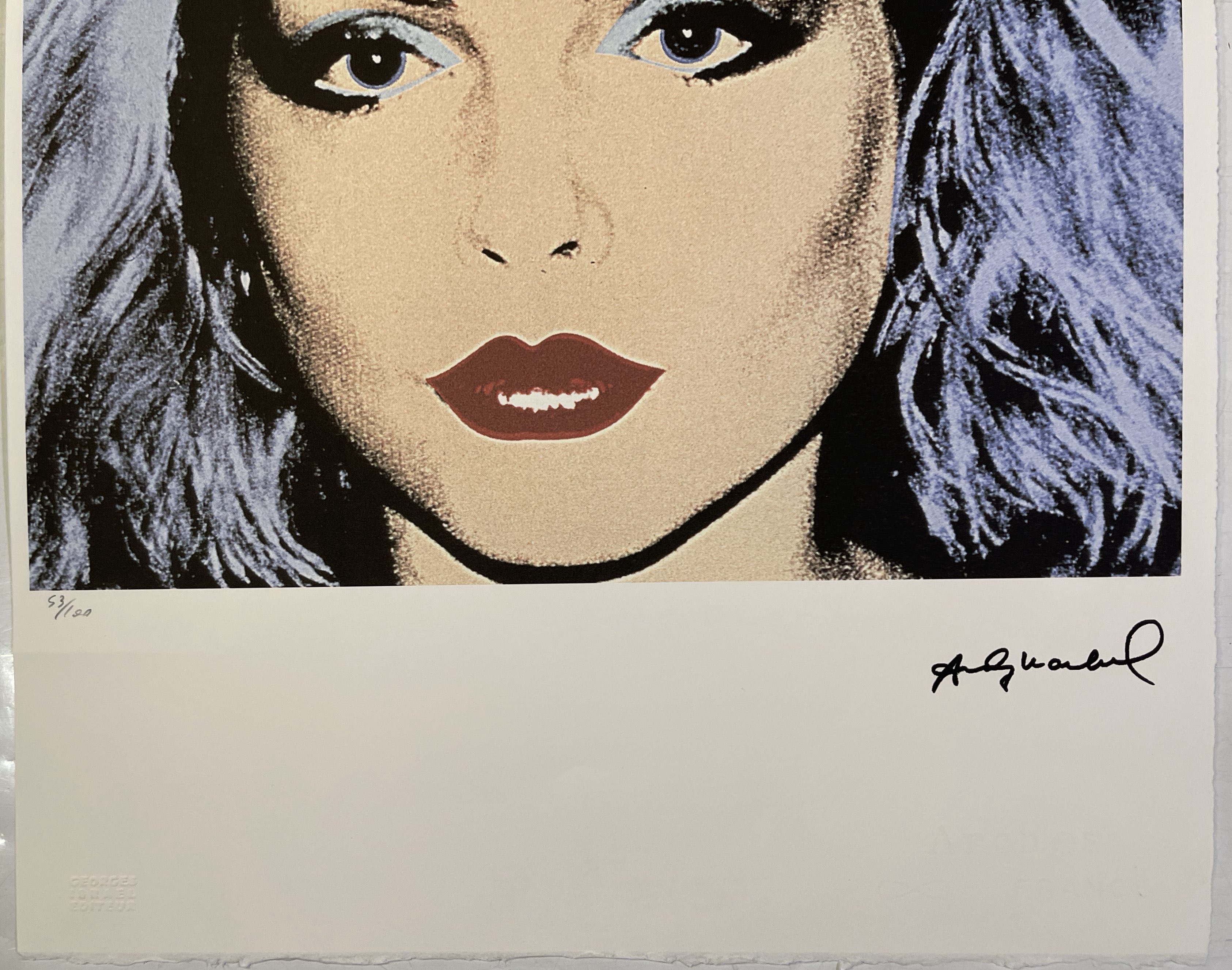 Lot 376 - DEBBIE HARRY / BLONDIE - ORIGINAL ANDY