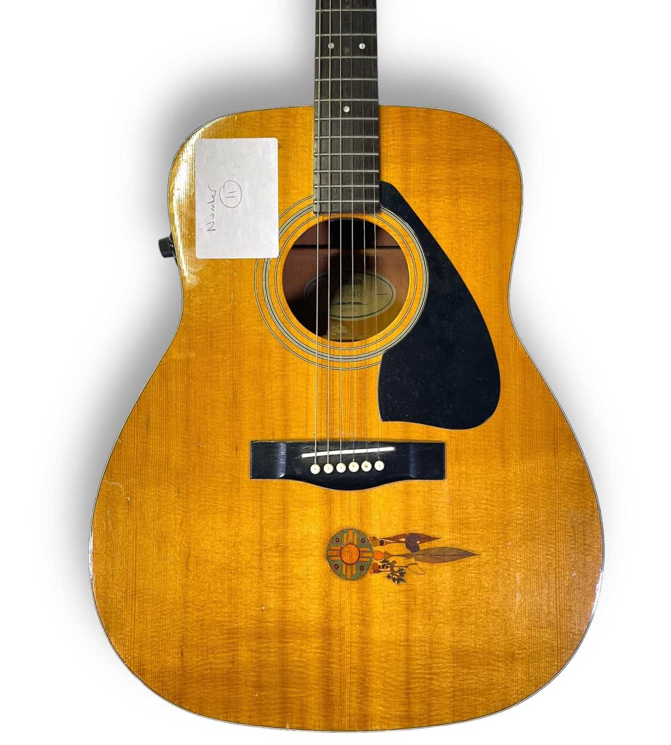 Lot 48 - YAMAHA FG-405 ACOUSTIC ELECTRIC GUITAR.