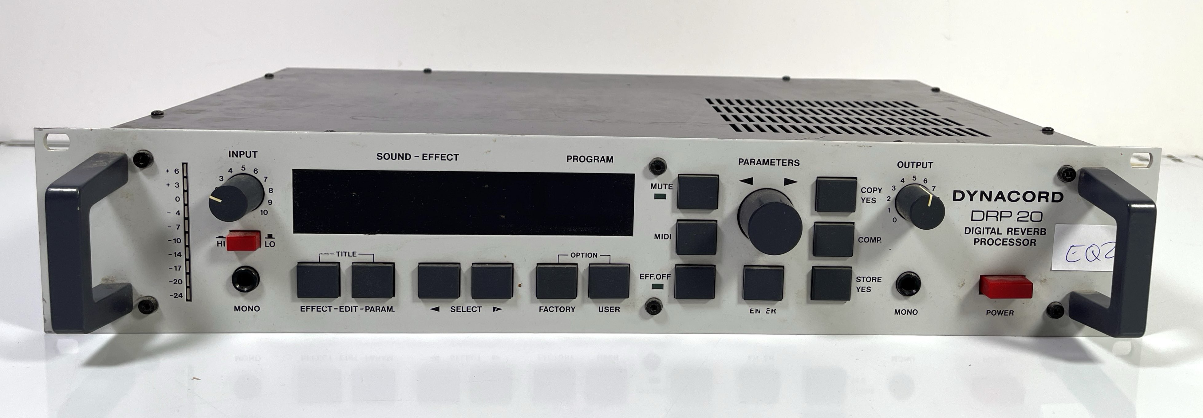 Lot 23 - DYNACORD DRP 20 DIGITAL REVERB PROCESSOR.