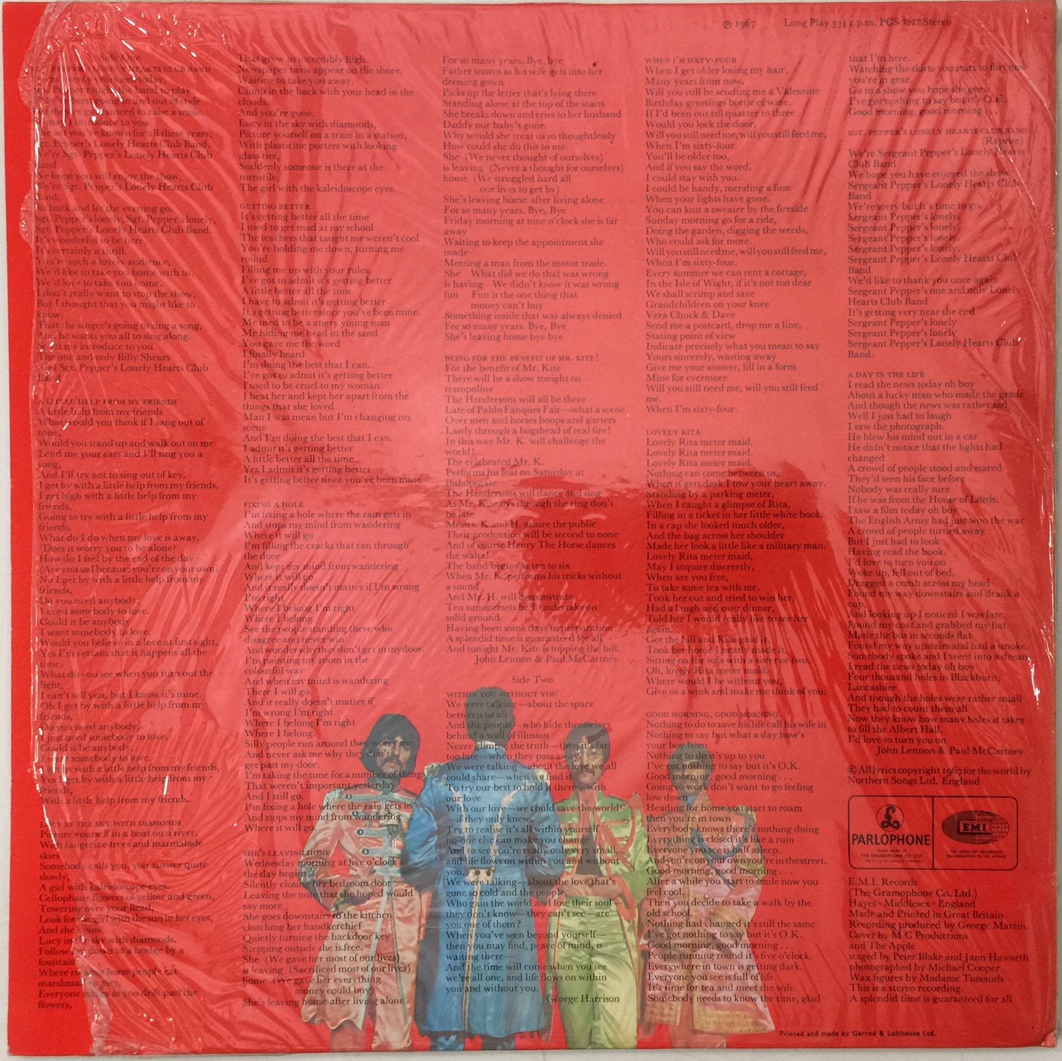 Lot 658 - THE BEATLES - SGT PEPPERS LONELY HEARTS CLUB