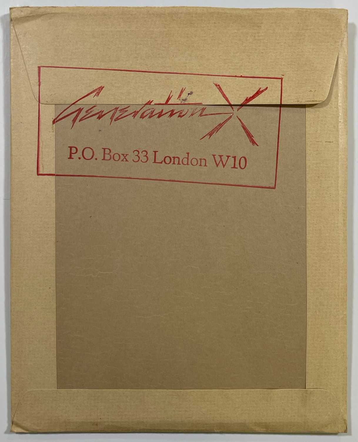 Lot 558 - PUNK MEMORABILIA - GENERATION X FAN CLUB