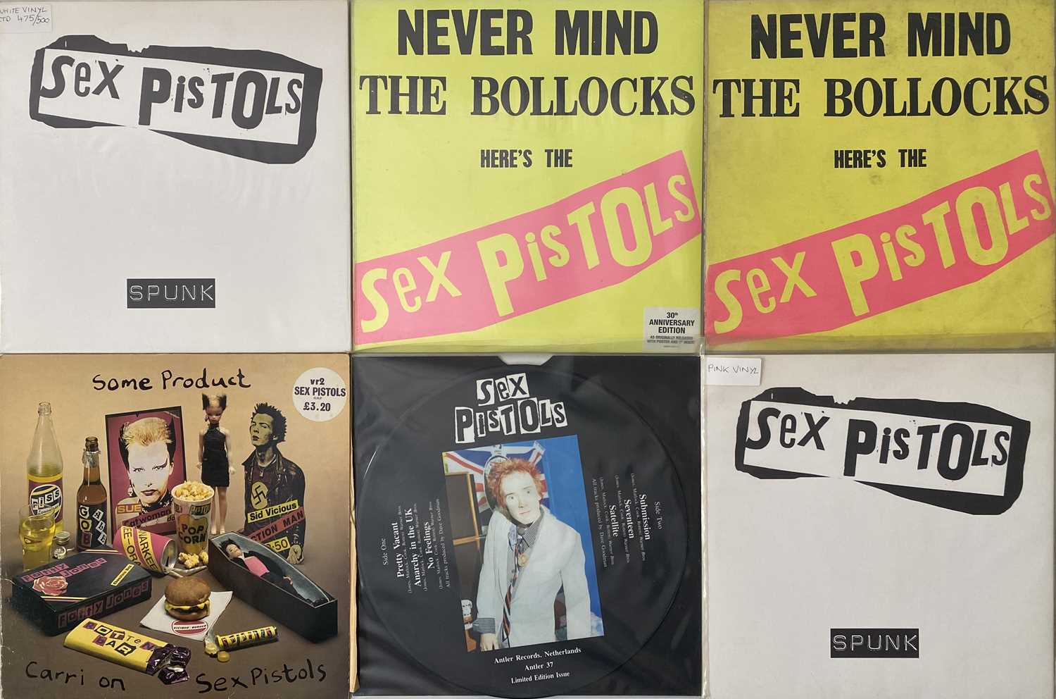 Lot 735 Sex Pistols Lp Pack