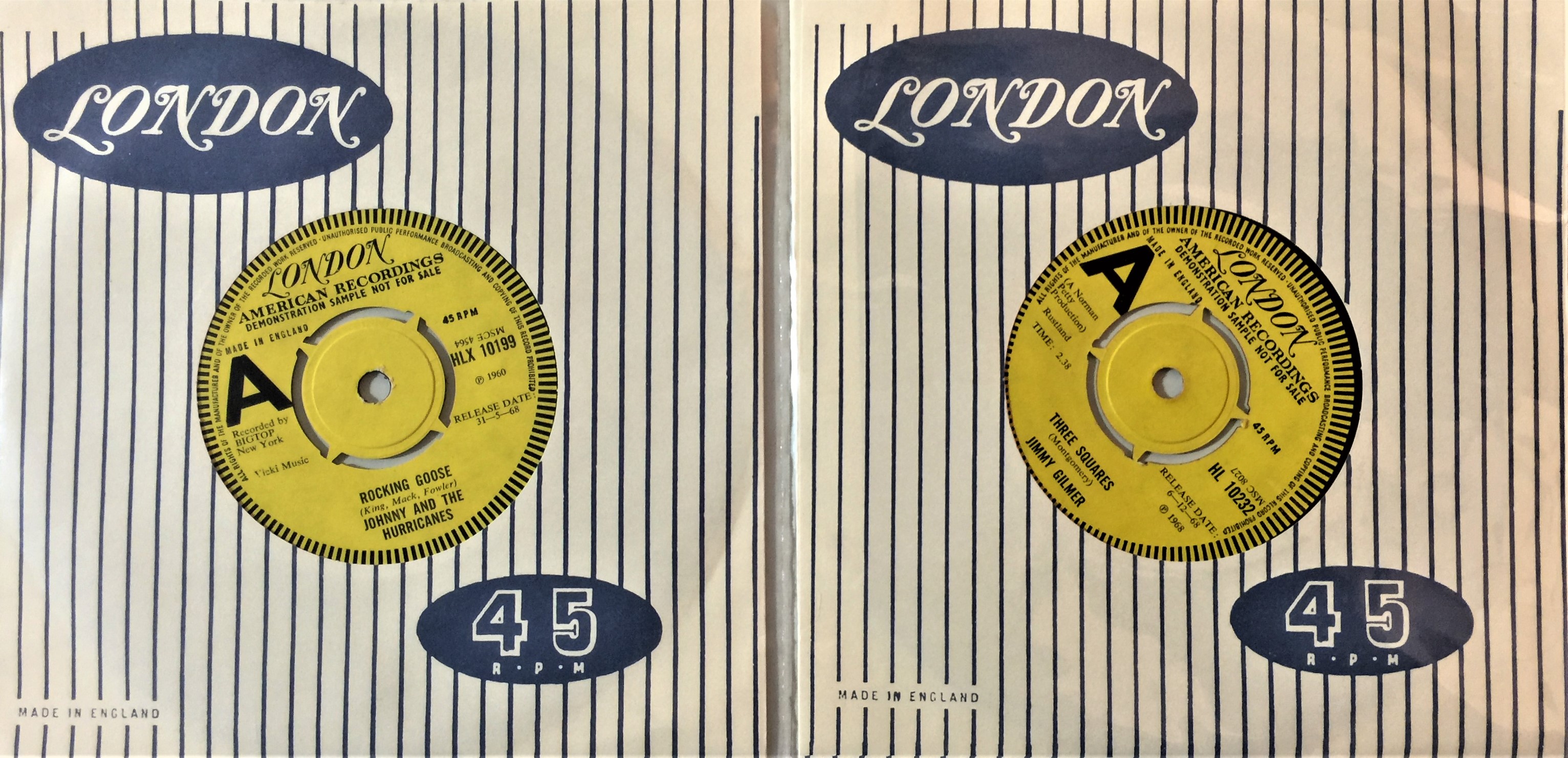 Lot 174 - LONDON RECORDS 7'' COLLECTION - 1968/69
