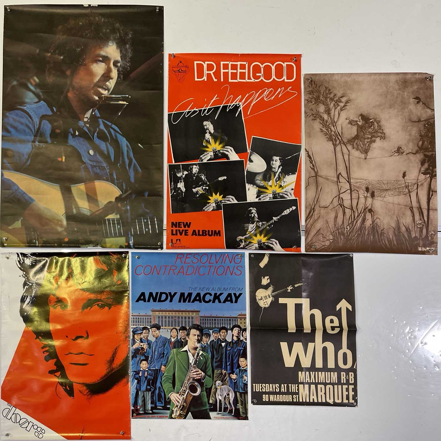 Lot 246 - C 1970S POSTER COLLECTION INC DYLAN / DOORS