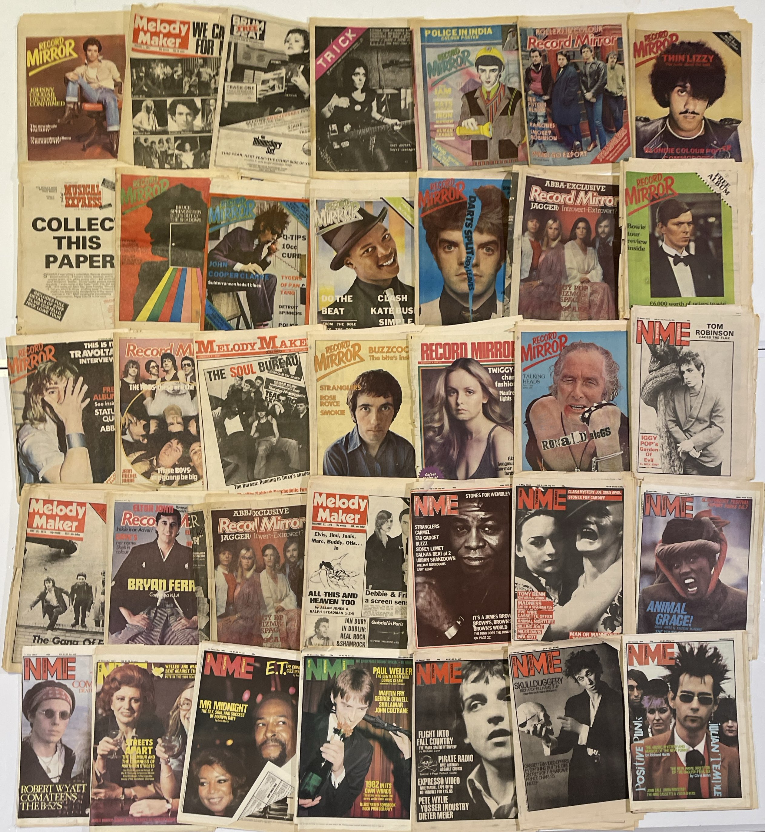 Lot 115 - LARGE COLLECTION OF EARLY 1980S NME