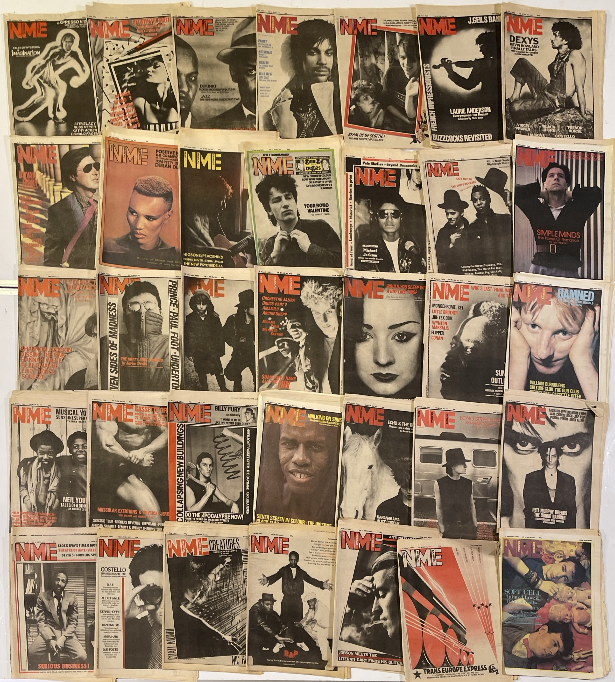 Lot 115 - LARGE COLLECTION OF EARLY 1980S NME