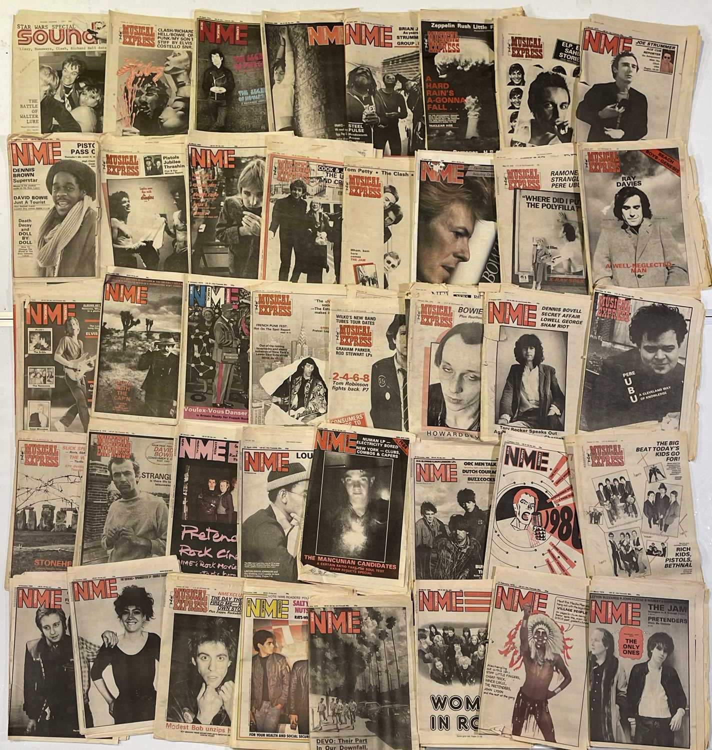 Lot 564 - LARGE COLLECTION OF PUNK-ERA NME MAGAZINES.