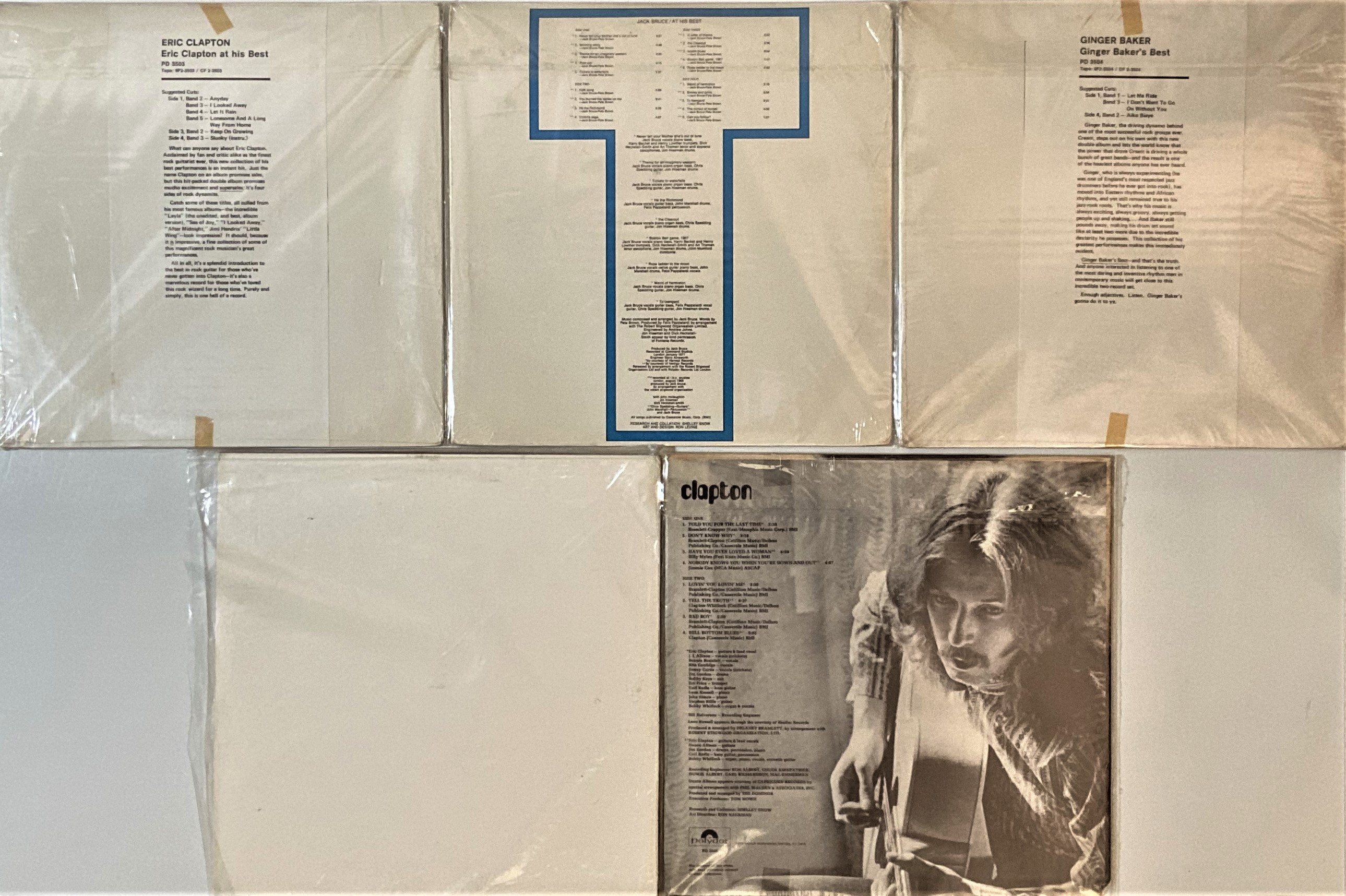 Lot 195 - Cream Solo LP Promos