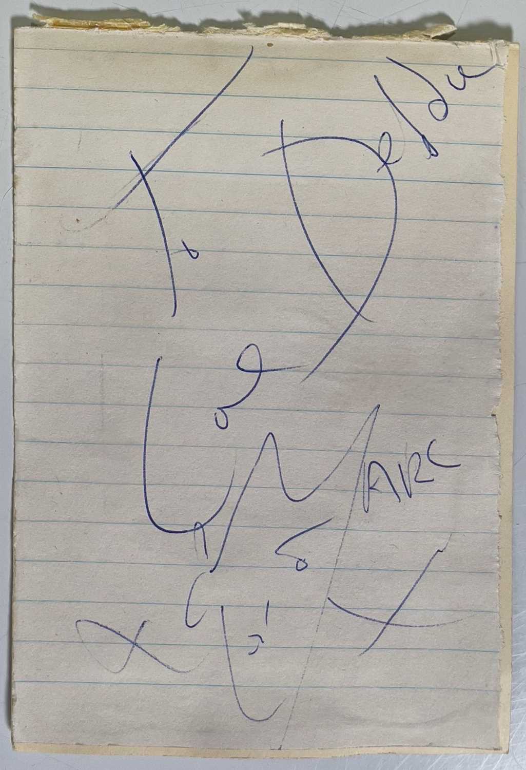 Lot 284 - PAUL AND LINDA MCCARTNEY - SIGNED PAGES.