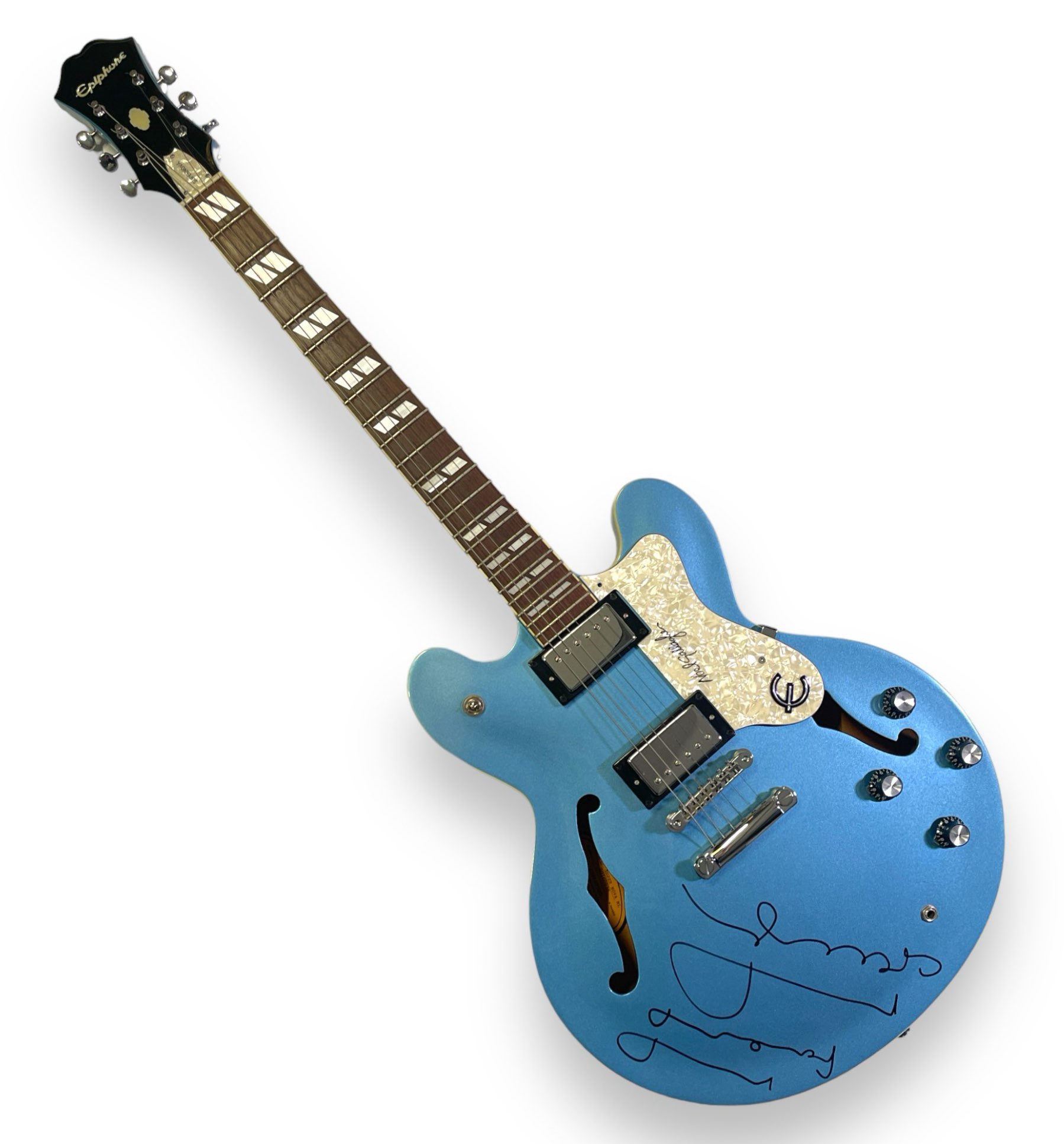 Lot 341 - OASIS - A GUITAR SIGNED BY NOEL GALLAGHER.