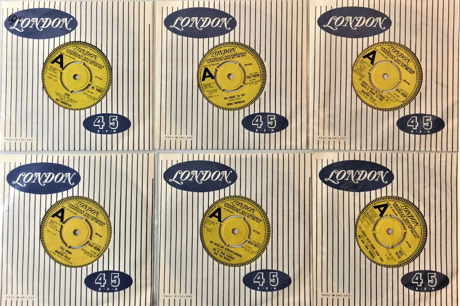 Lot 175 - LONDON RECORDS 7'' COLLECTION - 1968/69