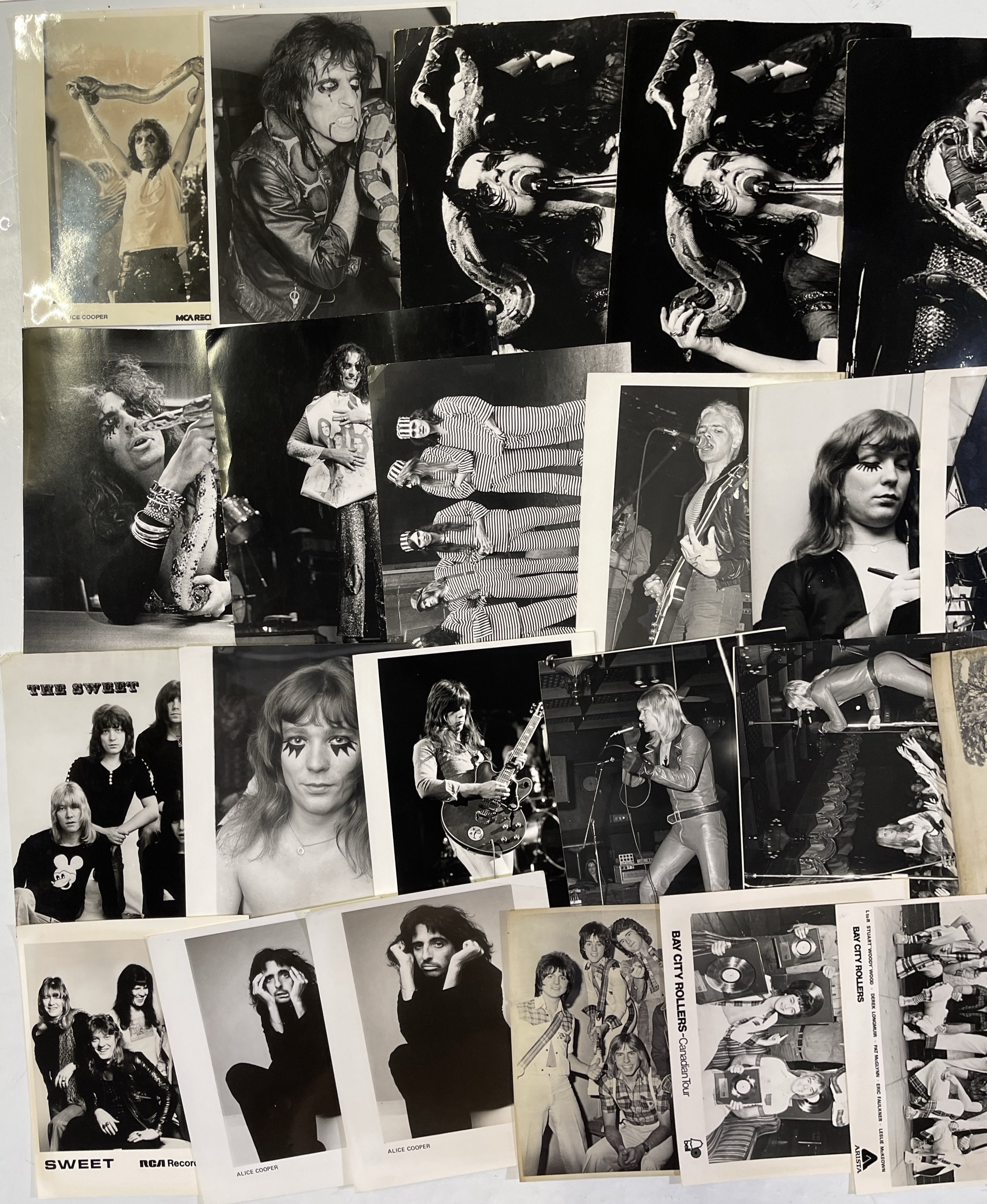 Lot 159 - ALICE COOPER / GLAM ROCK AND MORE - PRESS