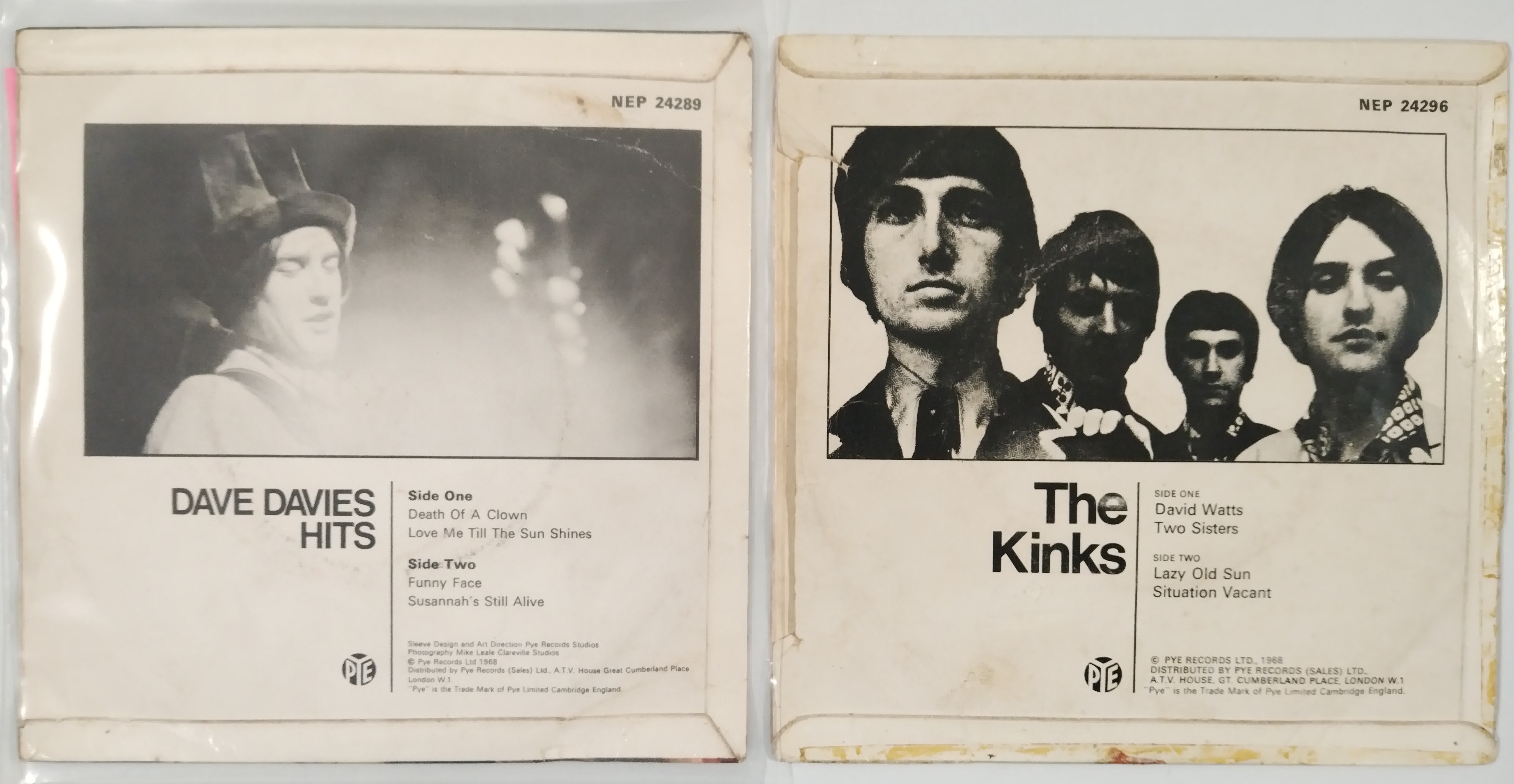 Lot 874 - THE KINKS/ DAVE DAVIES - 7" RARITIES PACK