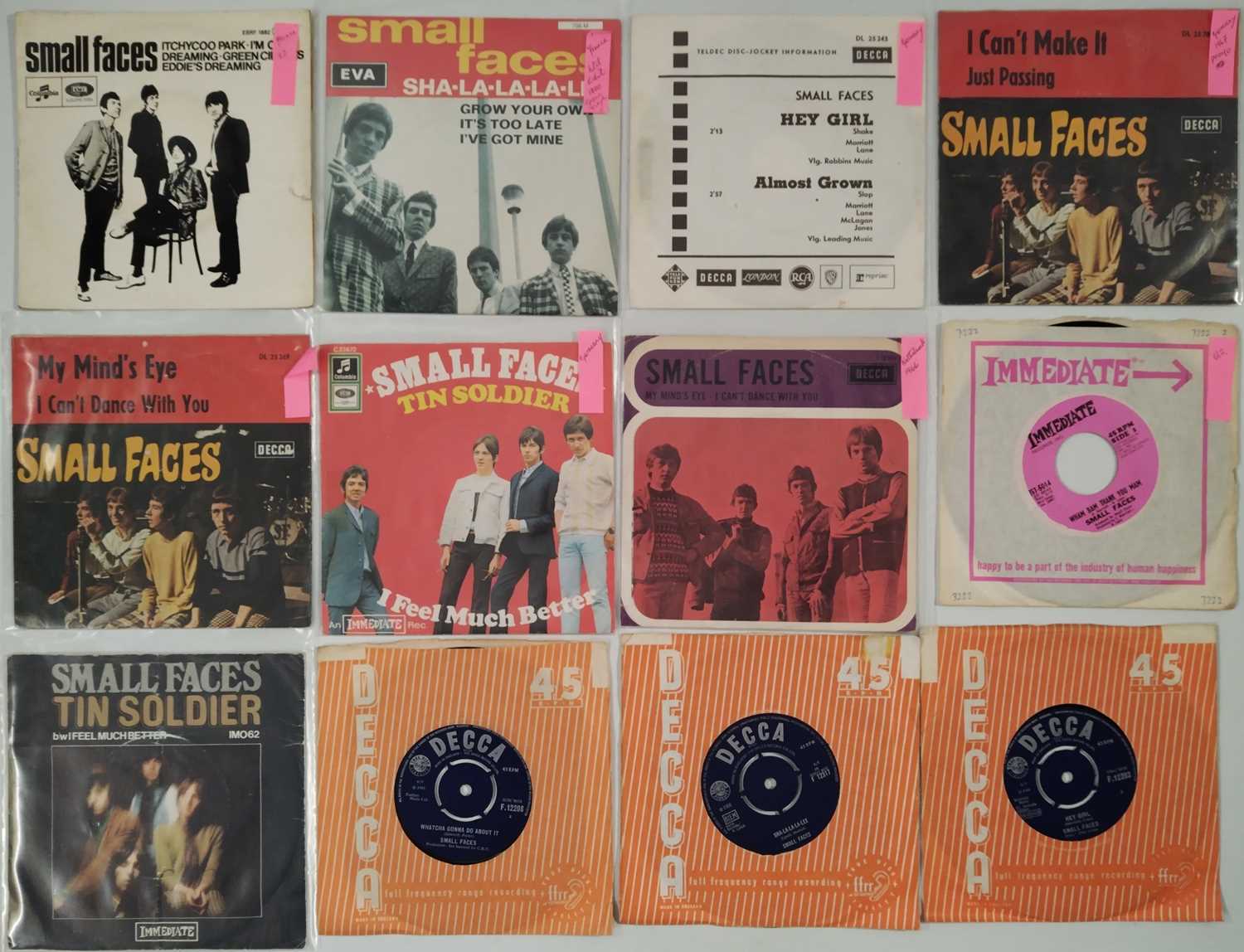 Lot 878 - SMALL FACES AND RELATED - 7" COLLECTION