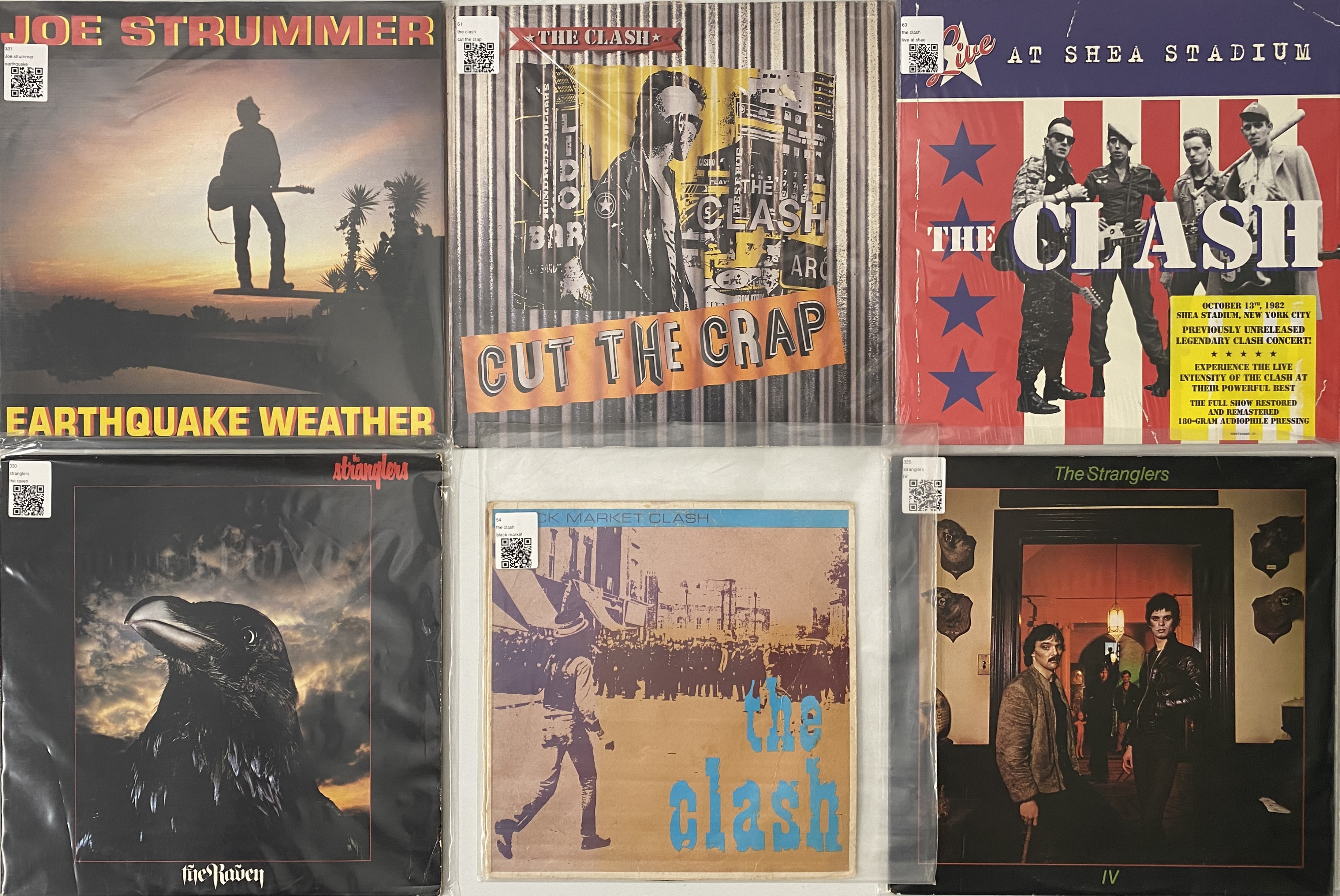 Lot 893 - THE CLASH/ THE STRANGLERS - LP COLLECTION