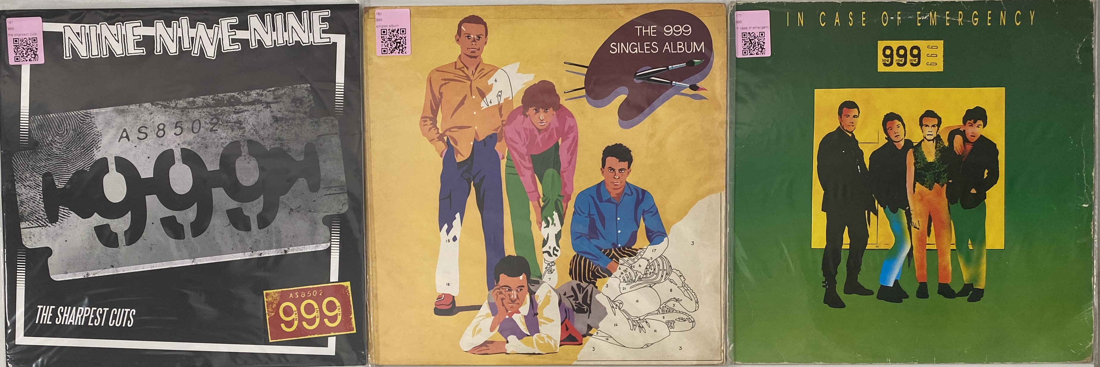 Lot 910 - THE ADVERTS/ 999 - LP PACK