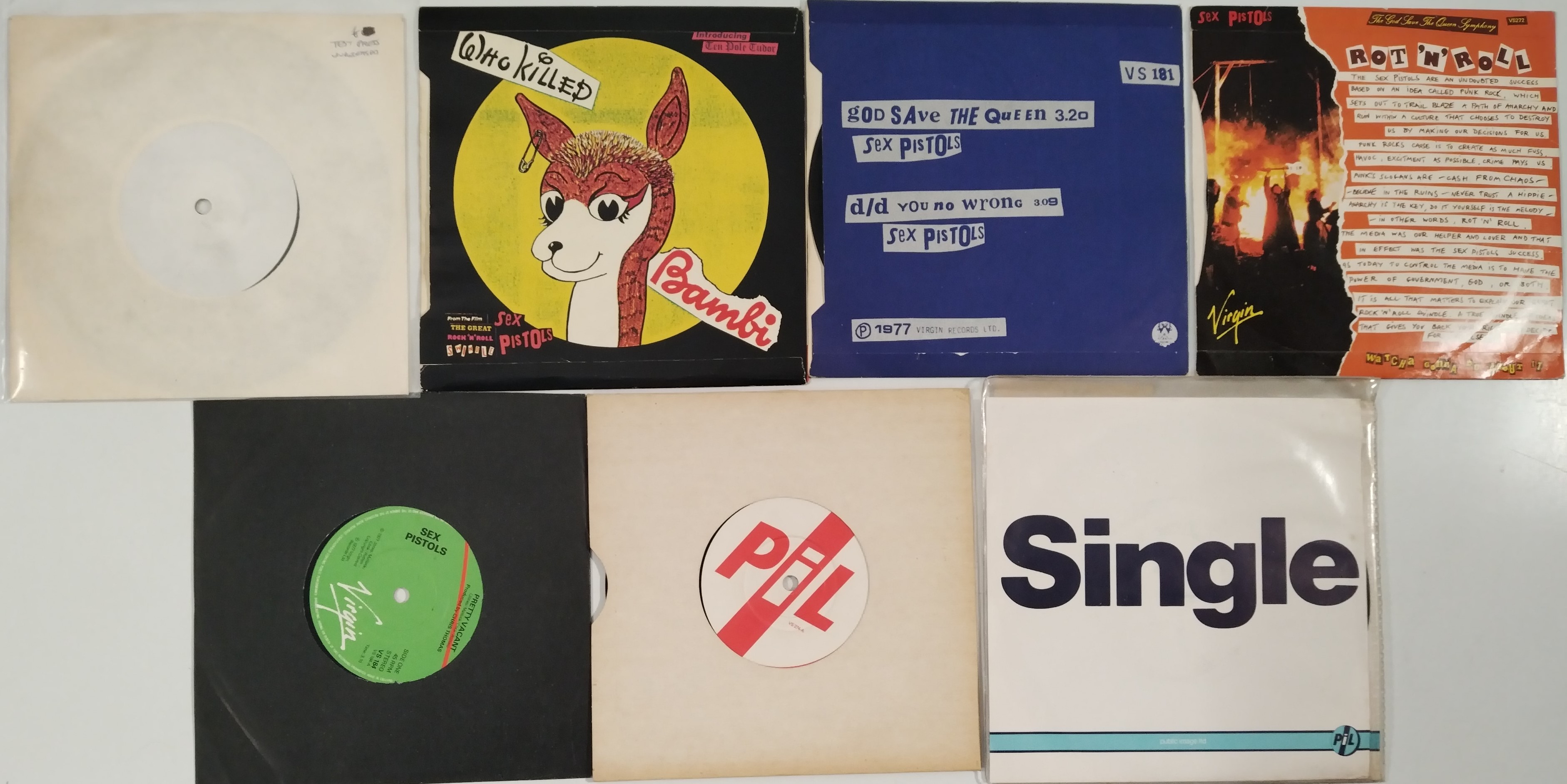 Lot 916 Sex Pistols Pretty Vacant 7 Pack Inc