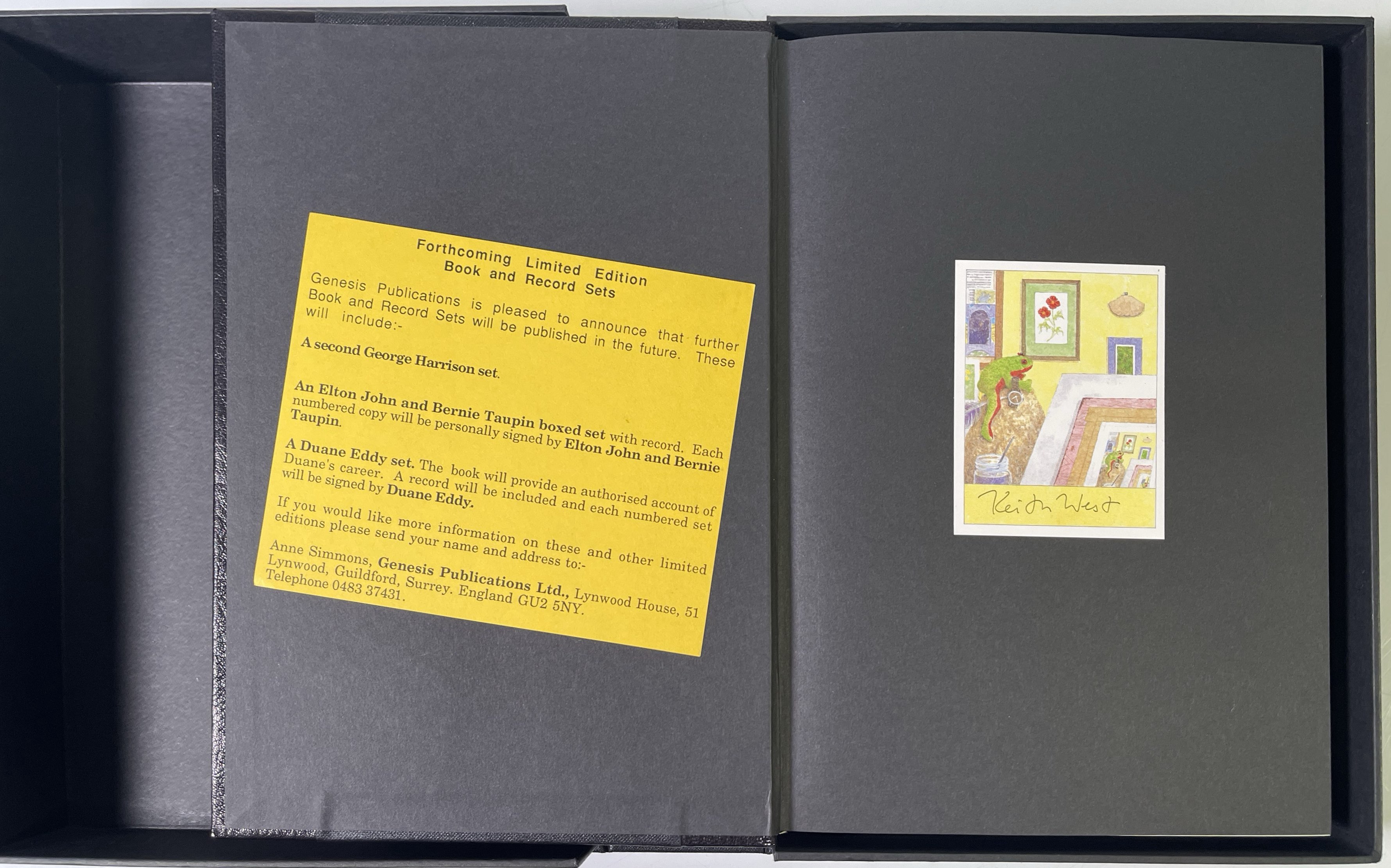 Lot 311 - GEORGE HARRISON - SONGS - SIGNED GENESIS