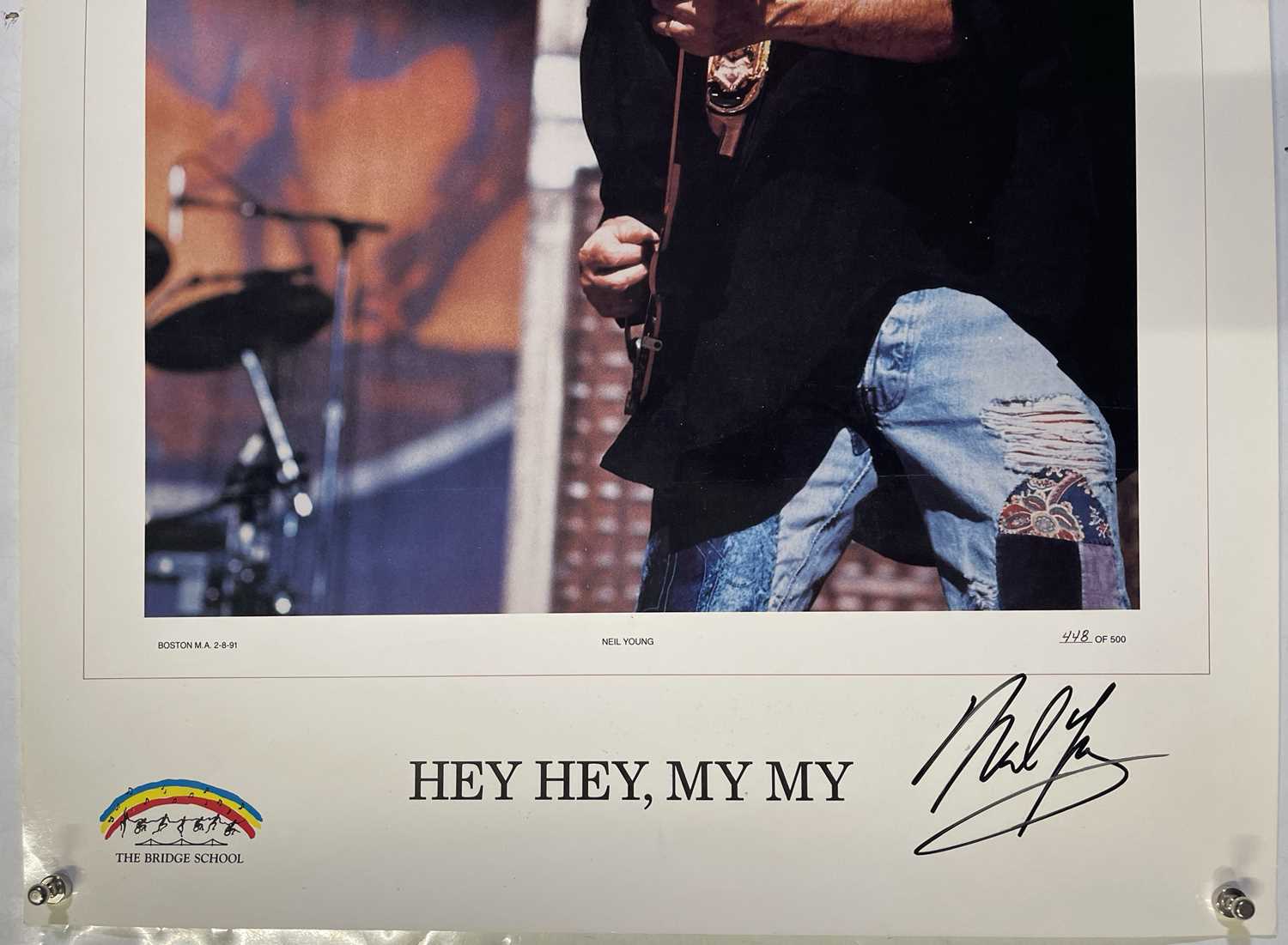 Lot 282 - NEIL YOUNG - A LIMITED EDITION SIGNED POSTER.