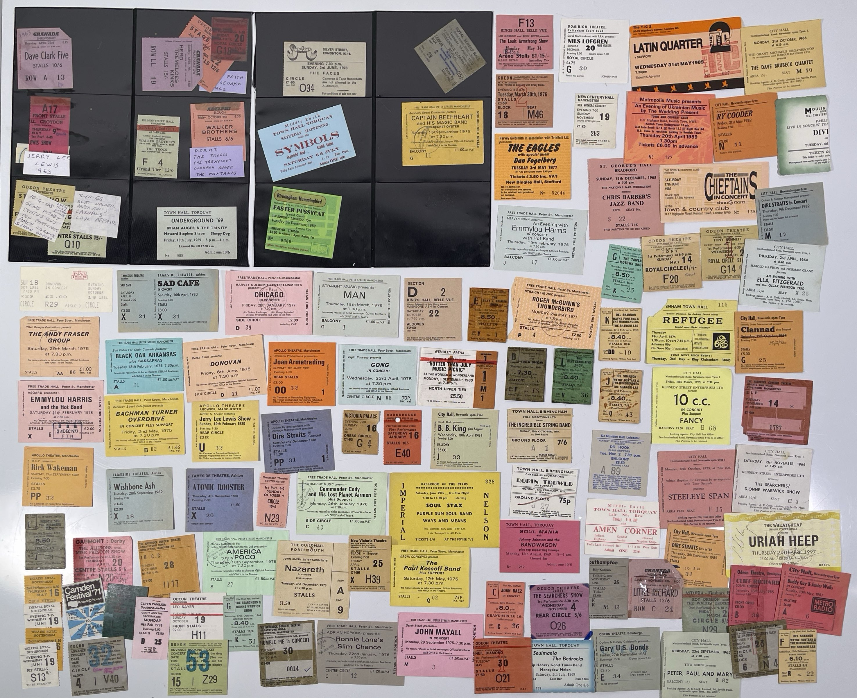 Lot 151 - CONCERT TICKET ARCHIVE - 60S-80S UK ROCK AND