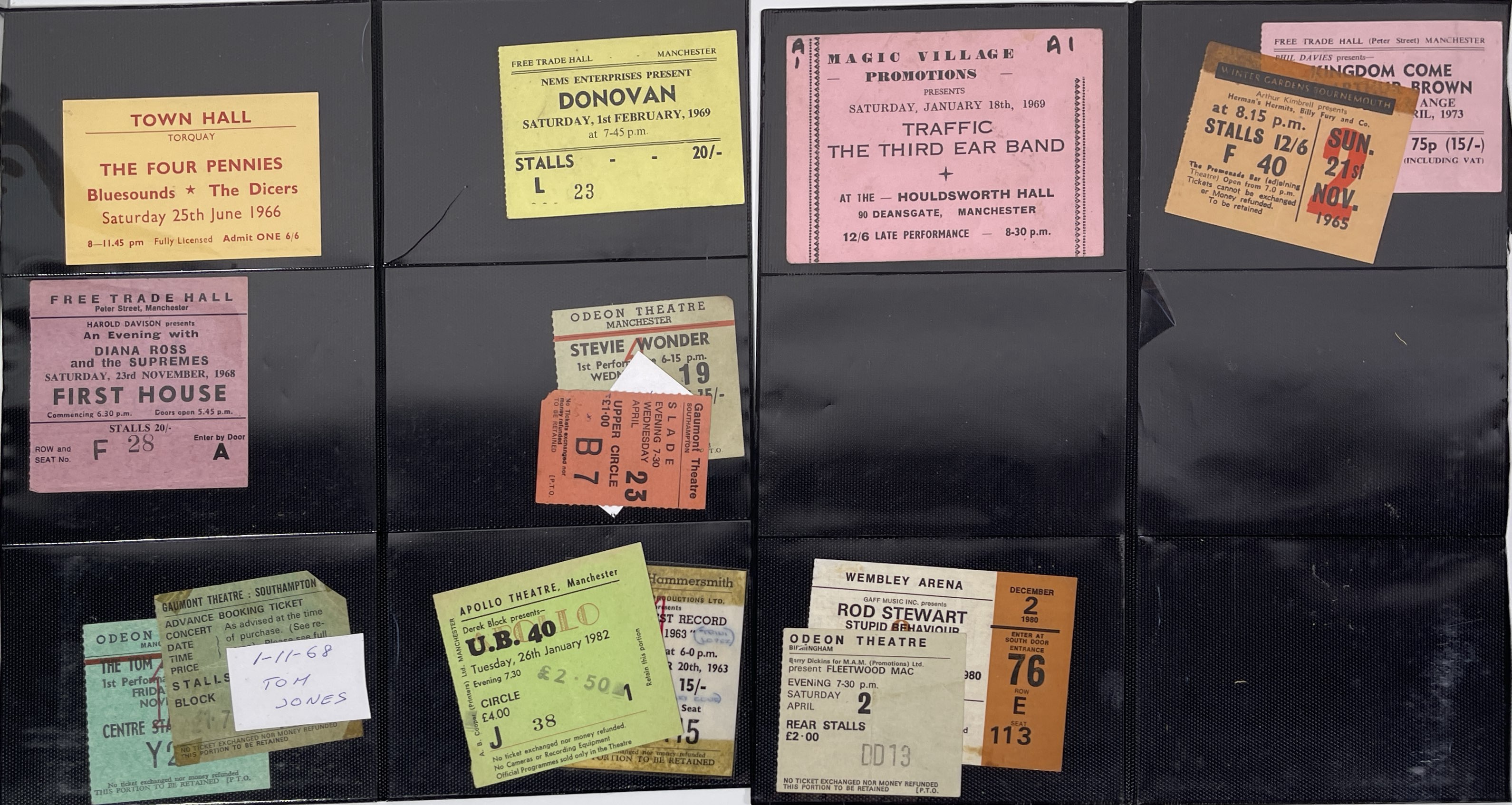 Lot 151 - CONCERT TICKET ARCHIVE - 60S-80S UK ROCK AND