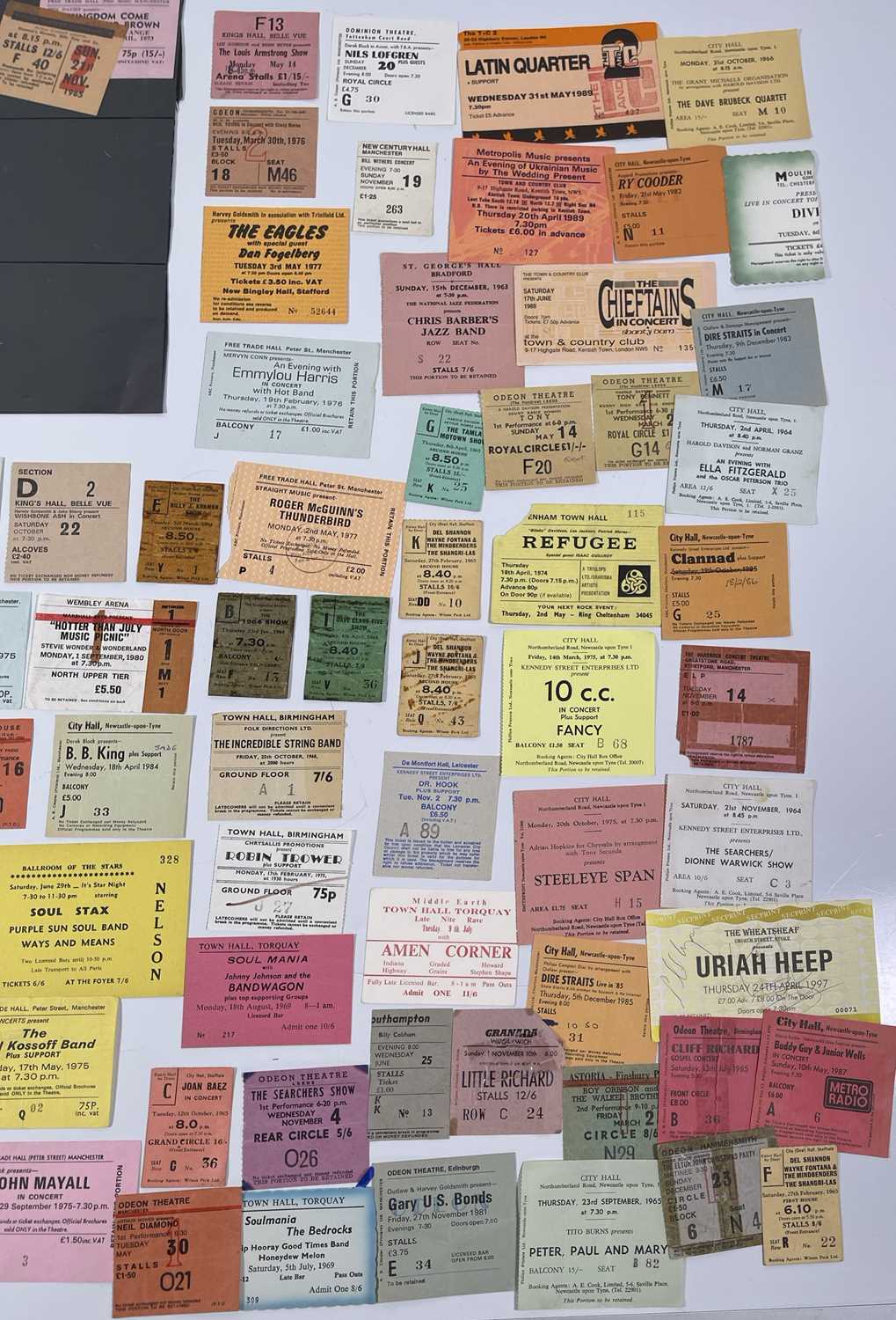 Lot 151 - CONCERT TICKET ARCHIVE - 60S-80S UK ROCK AND