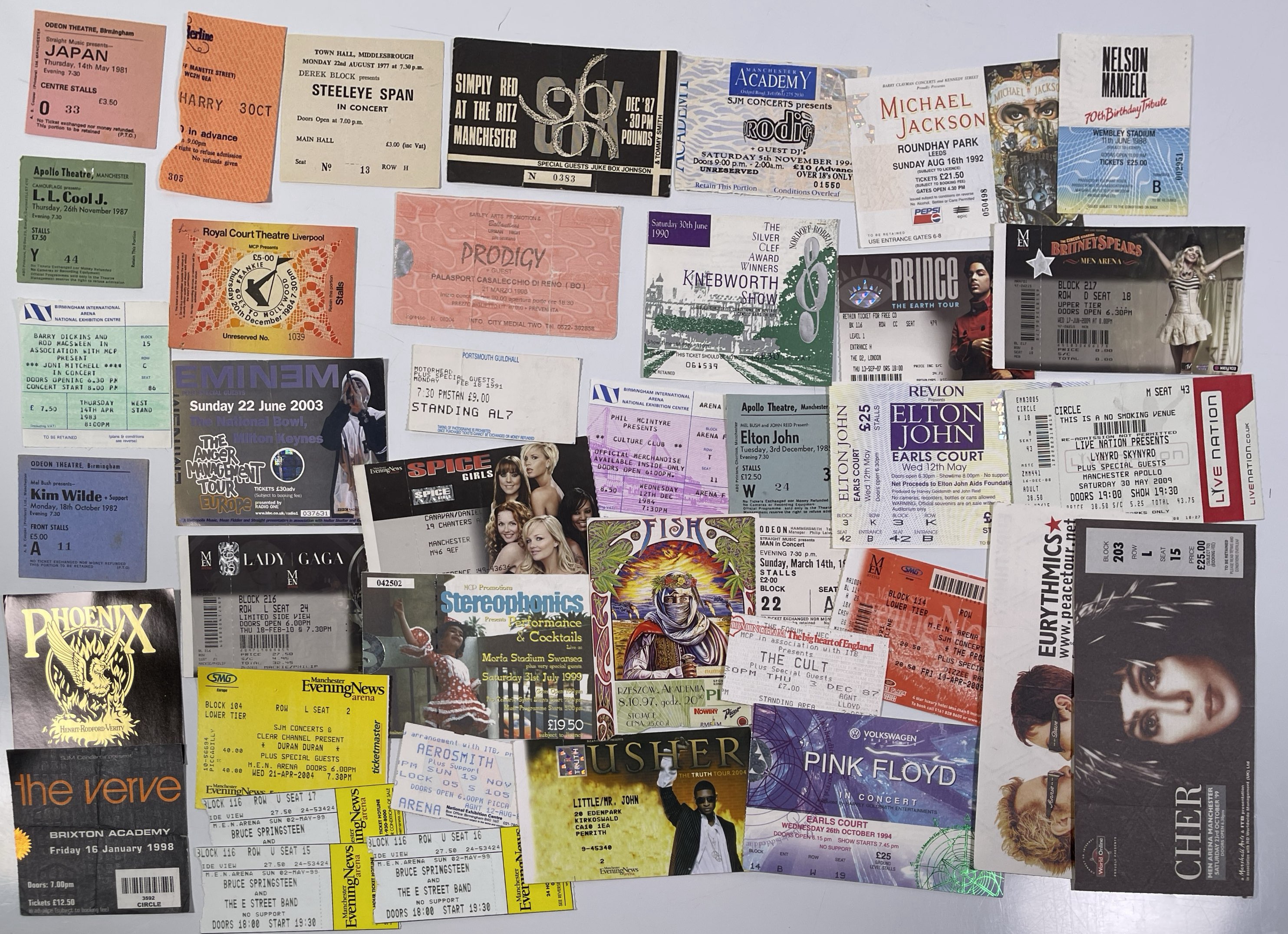 Lot 152 - UK ROCK AND POP TICKET COLLECTION INC VIP