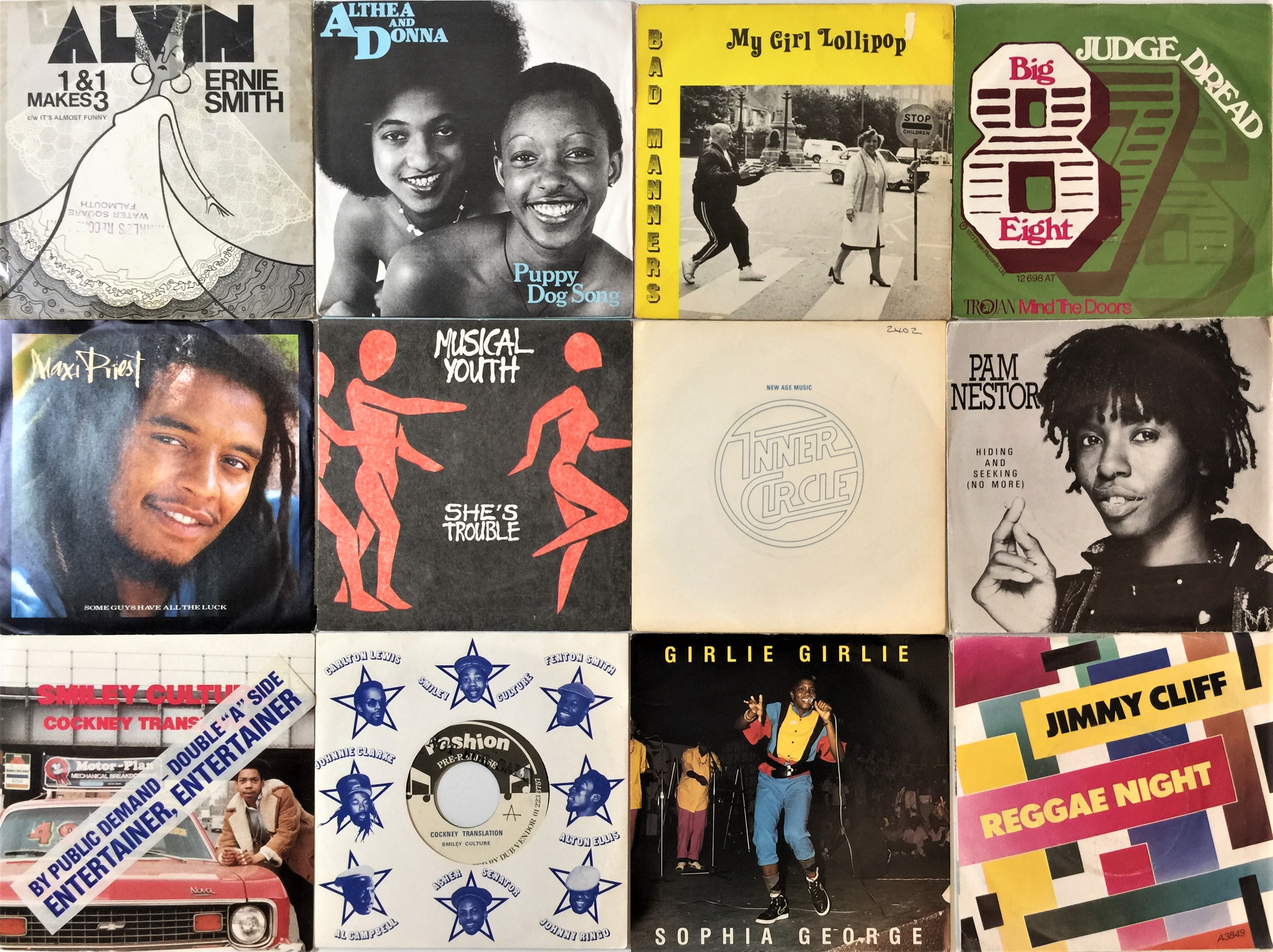 Lot 618 - REGGAE SINGLES - PICTURE SLEEVES.