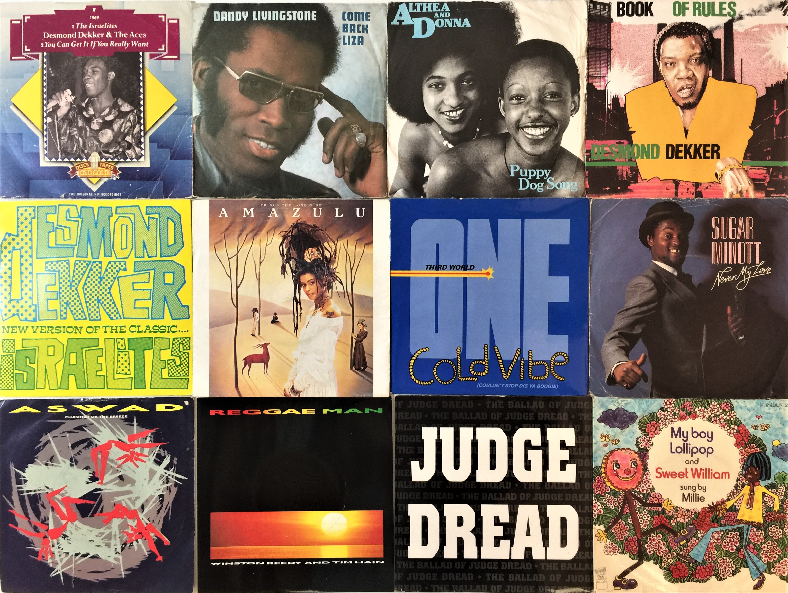 Lot 618 - REGGAE SINGLES - PICTURE SLEEVES.