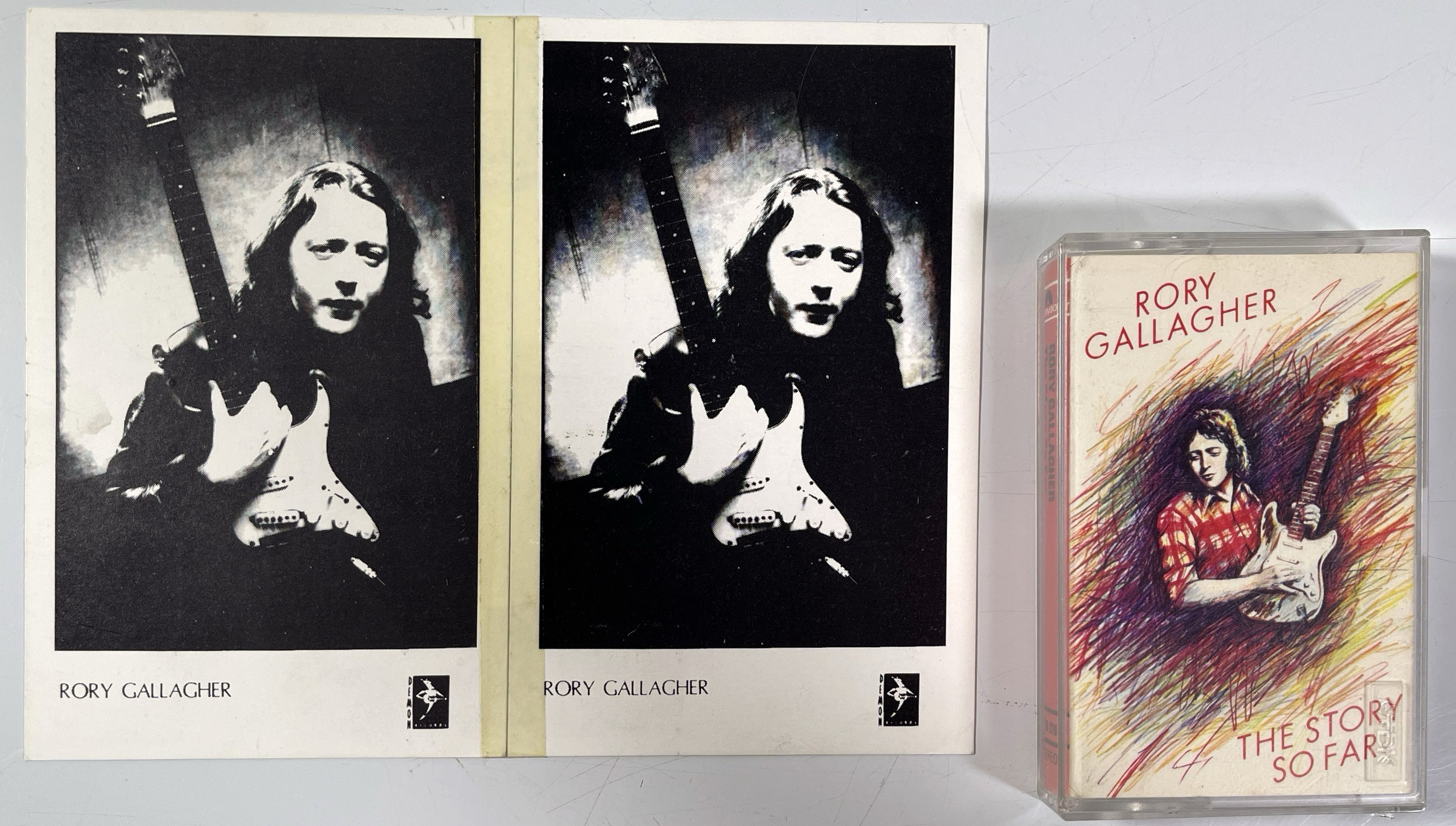 Lot 79 - RORY GALLAGHER - SIGNED CASSETTE INLAY AND
