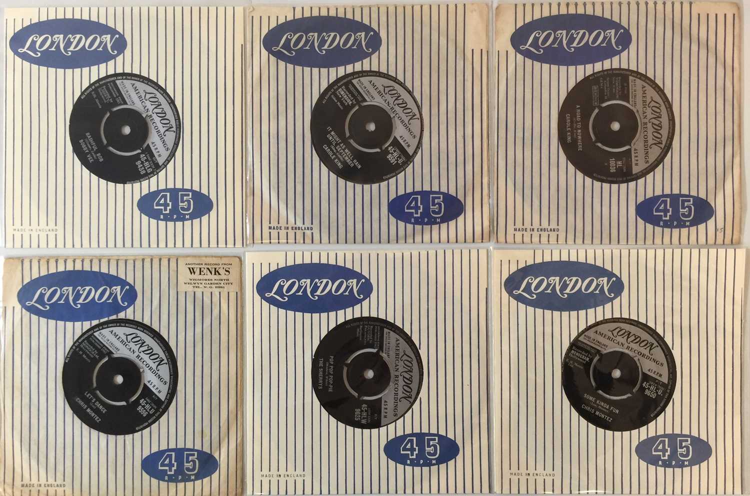 Lot 180 - LONDON RECORDS 7'' COLLECTION - R&R/POP