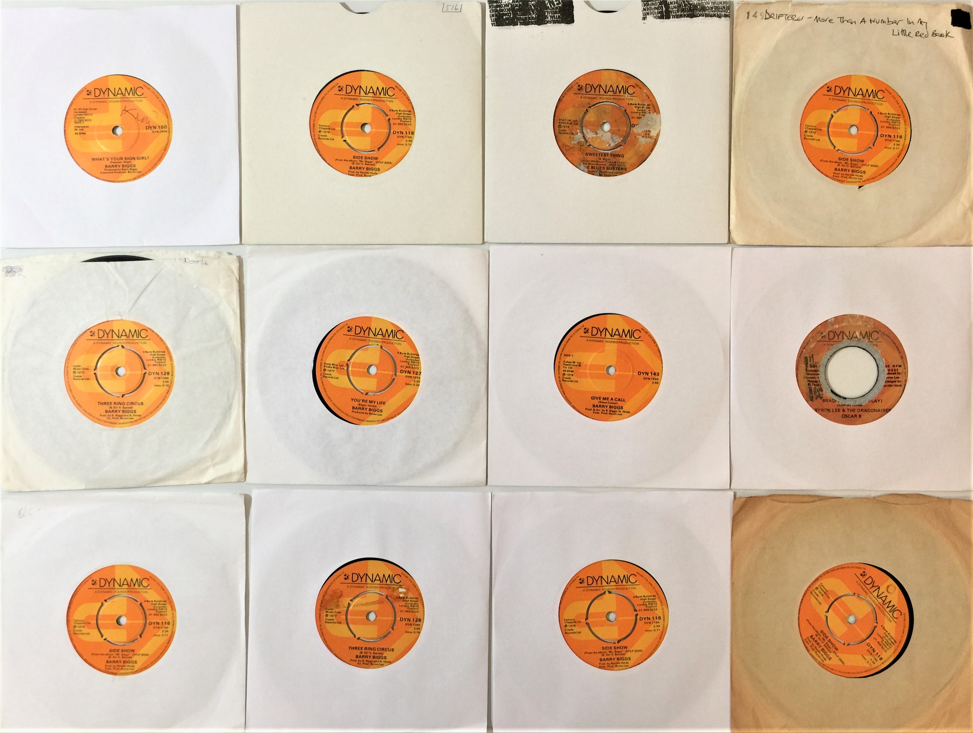 Lot 626 - REGGAE 7" ON THE DYNAMIC AND ATTACK LABELS.