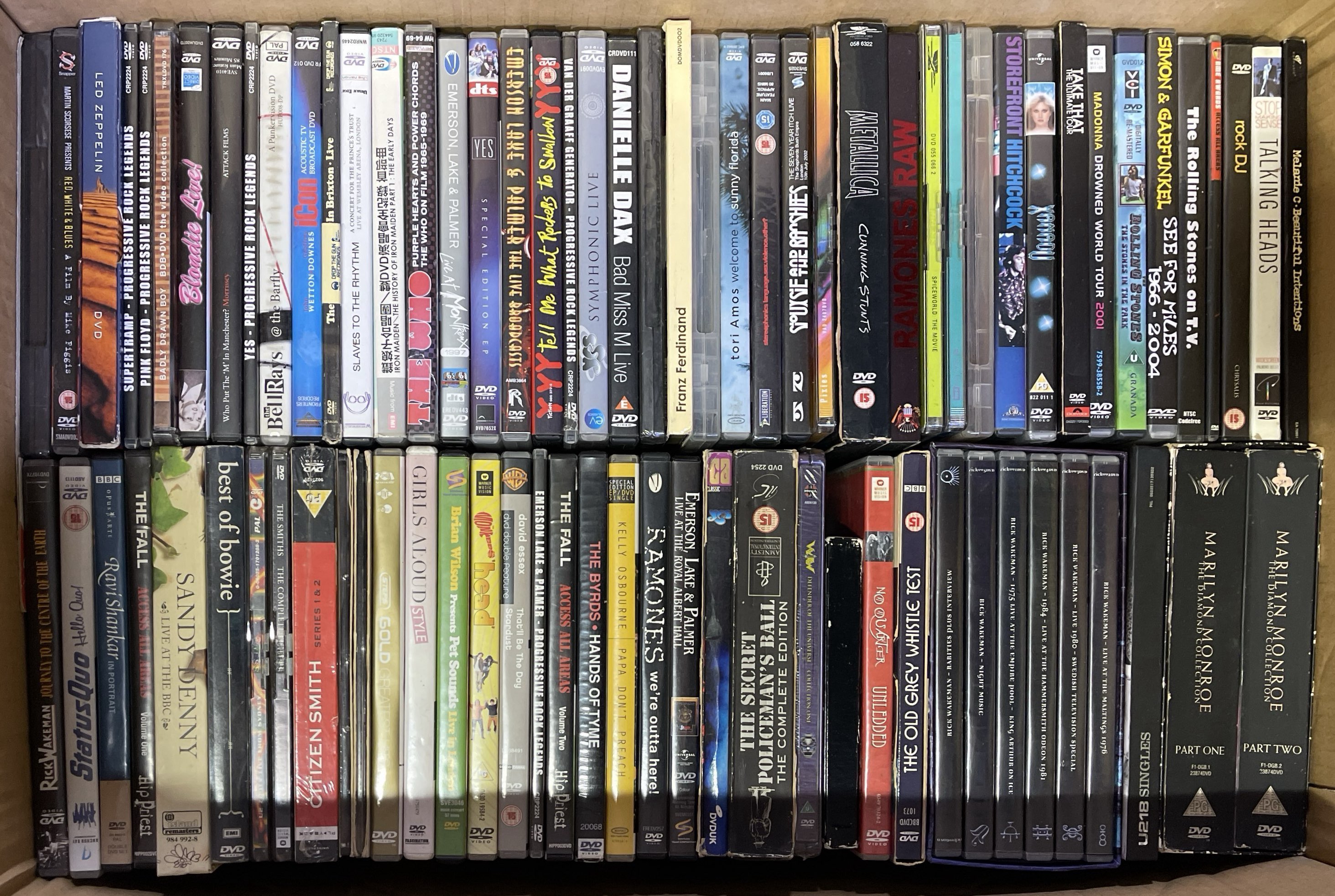 Lot 81 - MUSIC DVD COLLECTION.