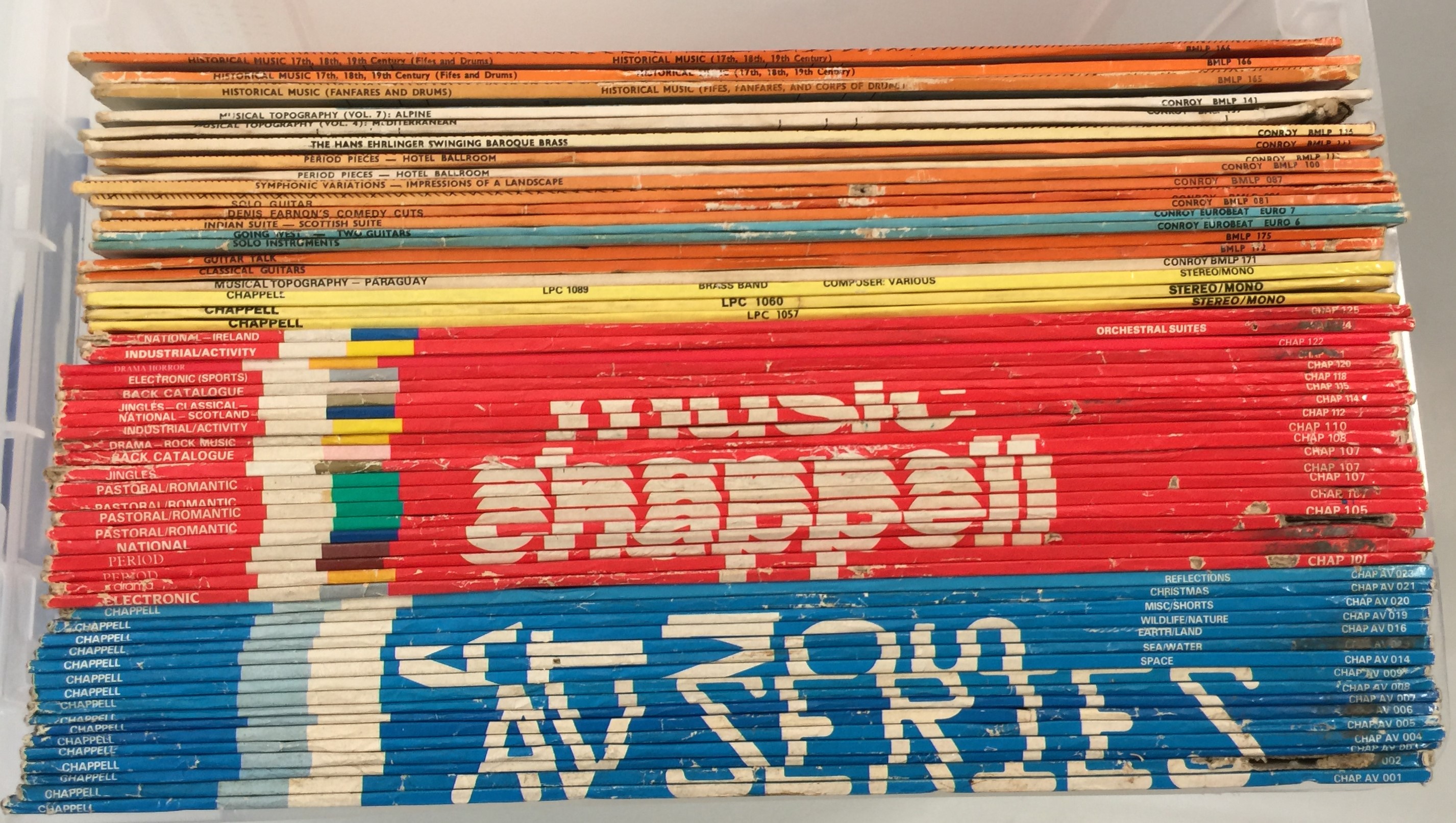 Lot 1260 - LIBRARY (CHAPPELL/CONROY) LPs