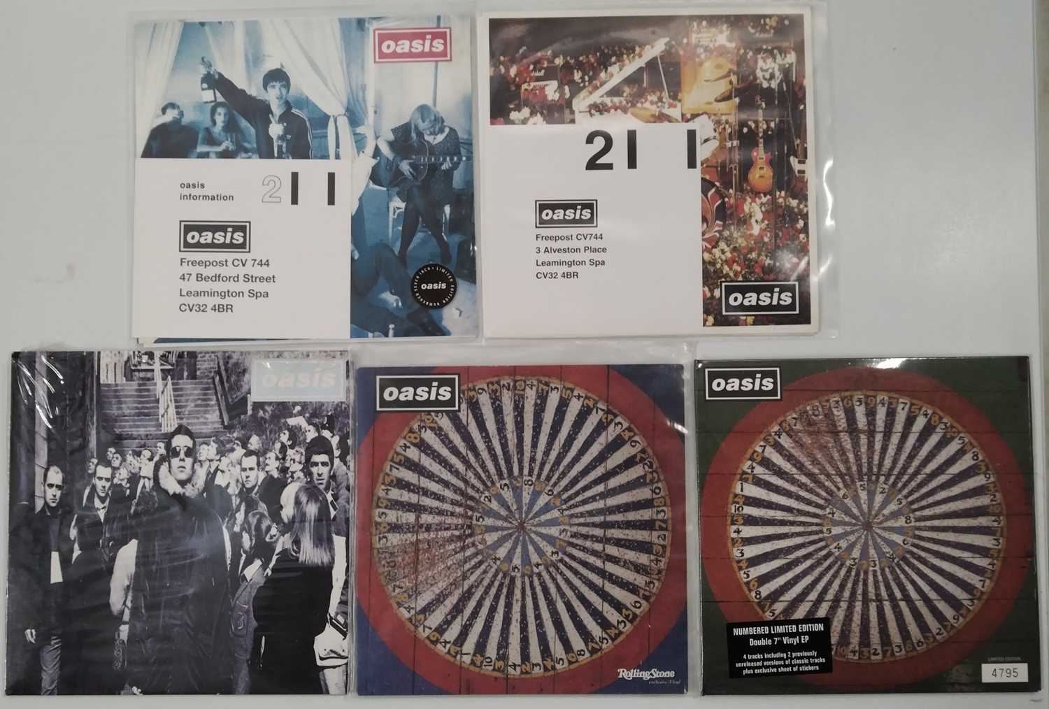 Lot 57 - OASIS - 12"/7"/LP COLLECTORS' BUNDLE