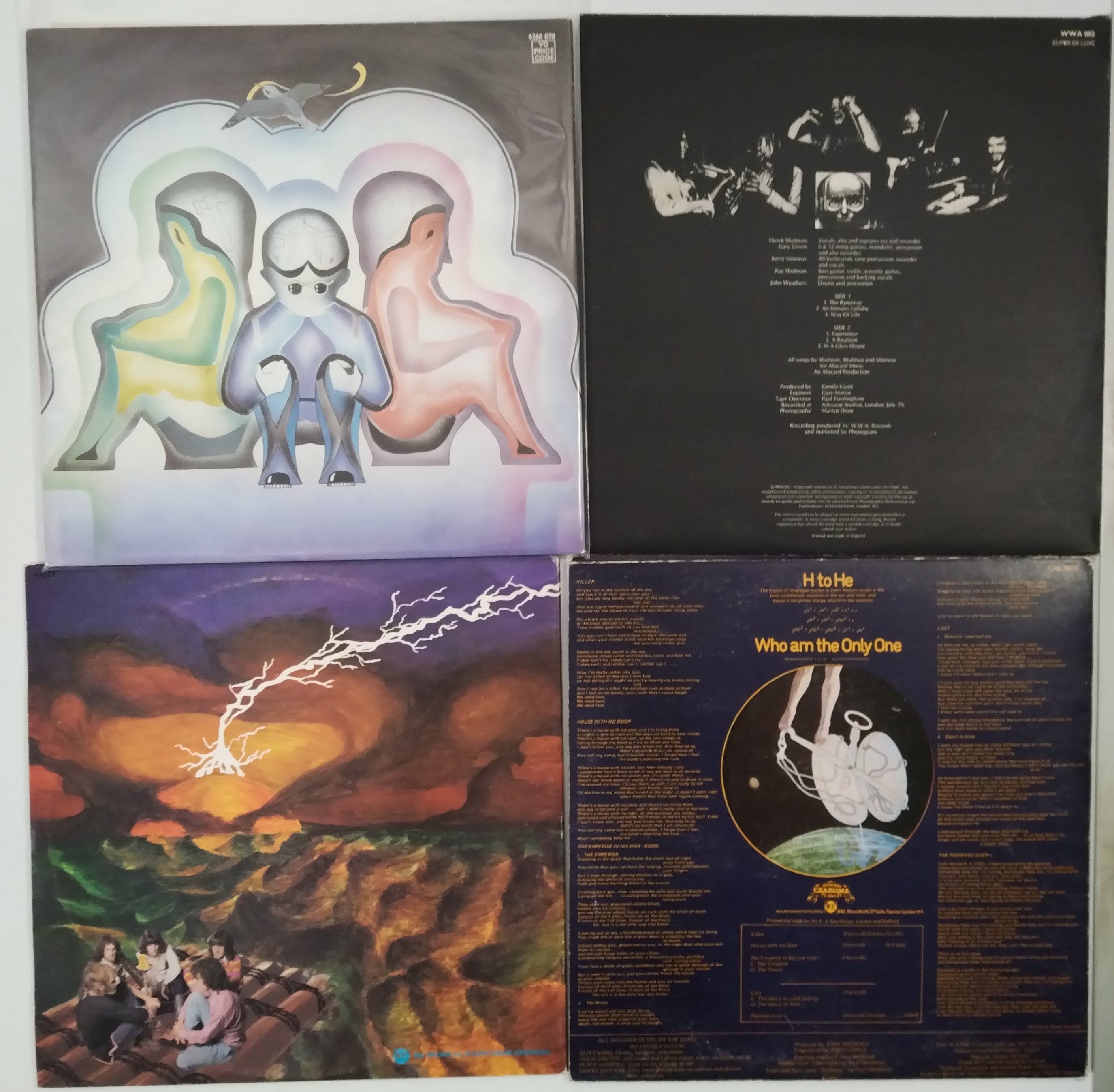 Lot 128 - GENTLE GIANT/ VAN DER GRAAF GENERATOR - LP