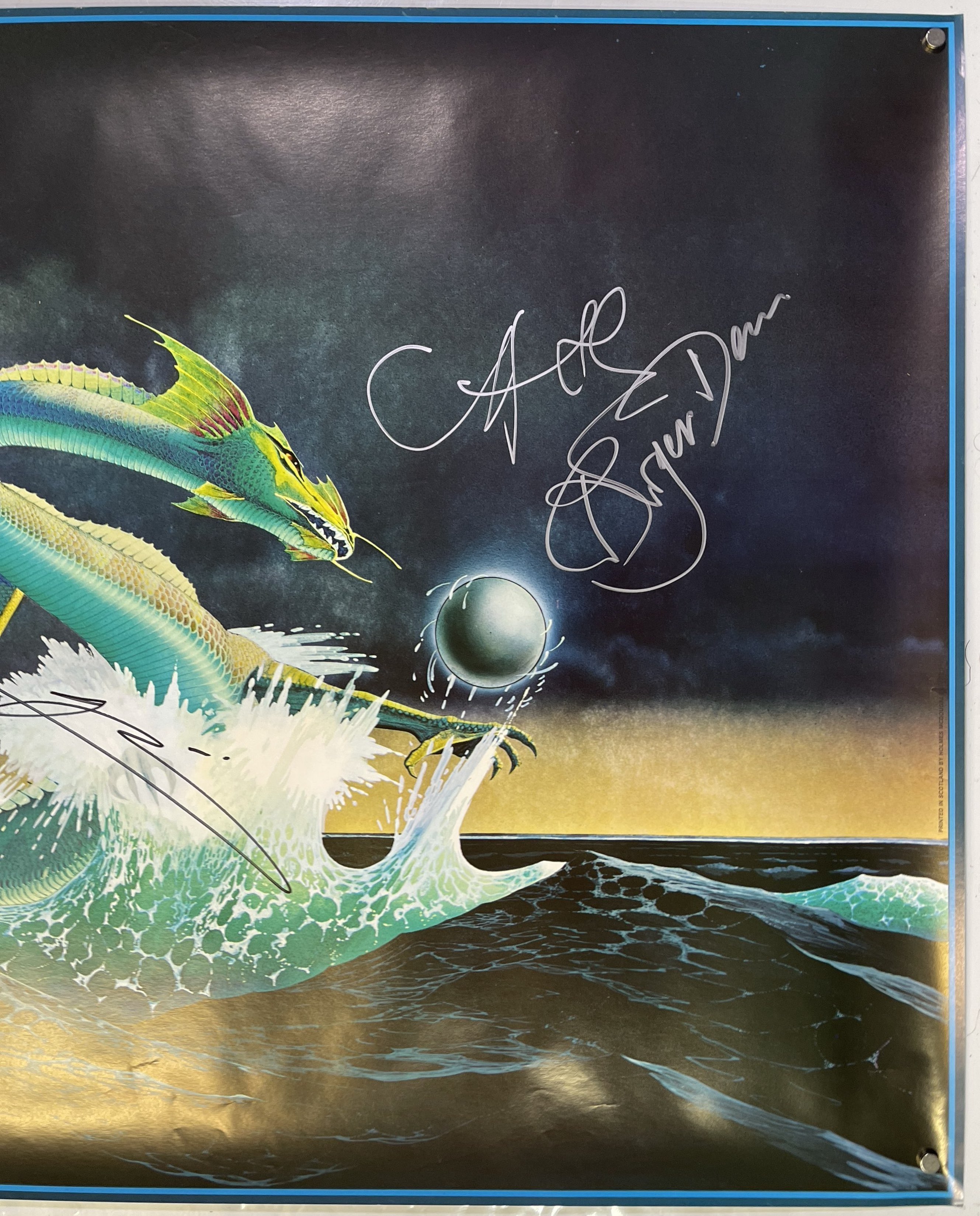 Lot 229 - JOHN WETTON - FULLY SIGNED 1982 ASIA POSTER