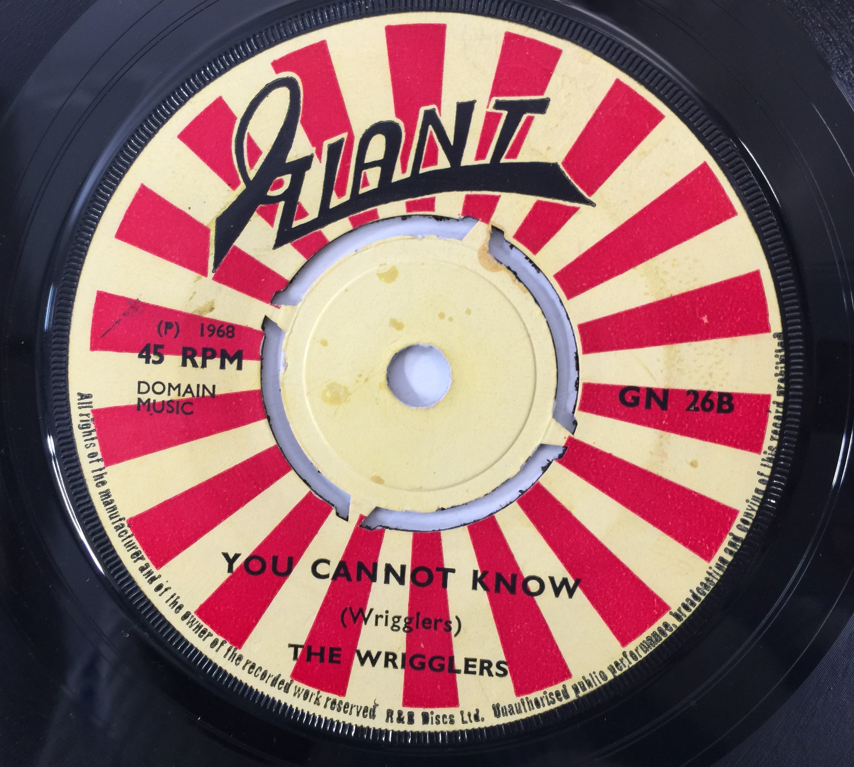 Lot 205 - THE WRIGGLERS - THE COOLER 7" (GN 26)