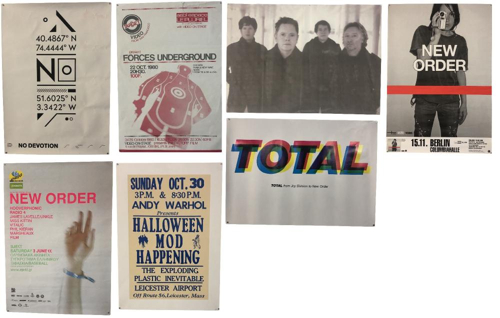 Lot 109 - NEW ORDER POSTERS COLLECTION x7