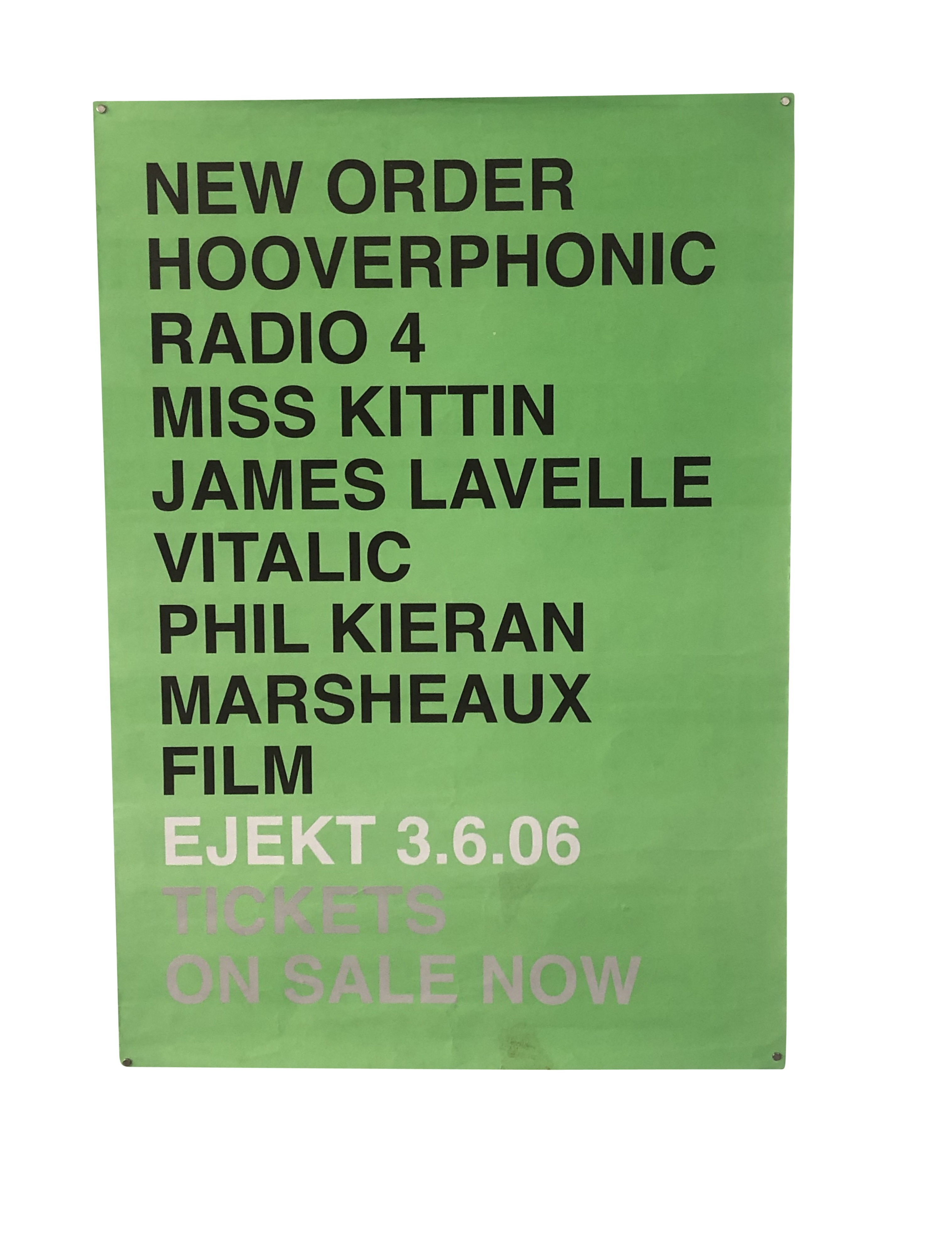 Lot 110 - NEW ORDER PROMO & GIG POSTERS COLLECTION x5