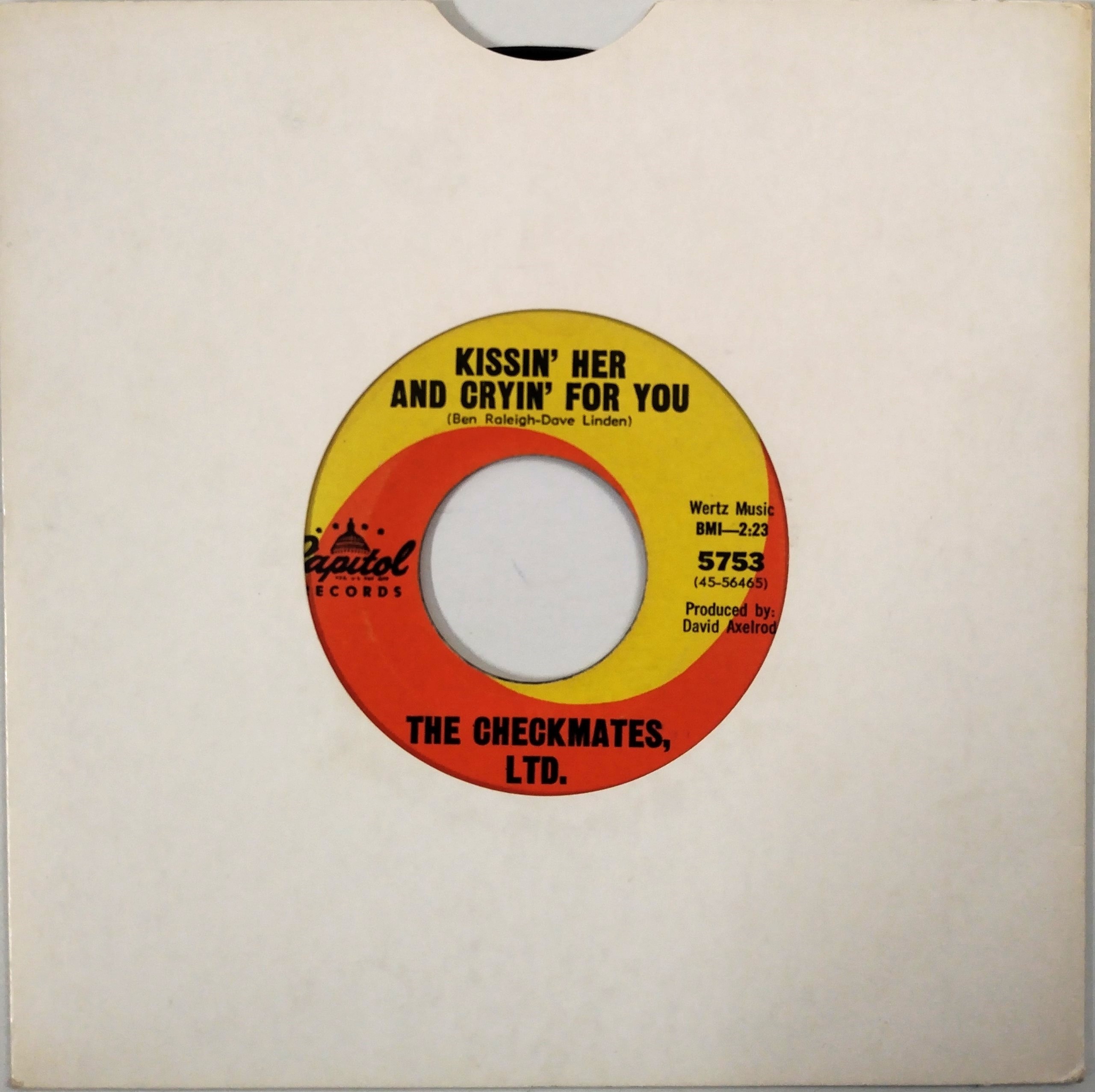 Lot 41 - THE CHECKMATES, LTD - I CAN HEAR THE RAIN C/W