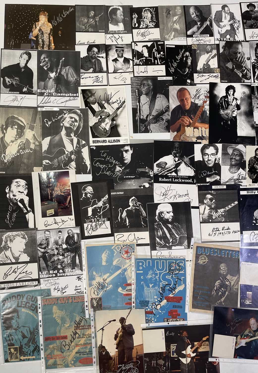 Lot 339 - MUSIC AUTOGRAPHS INC MICK TAYLOR / BUDDY GUY.