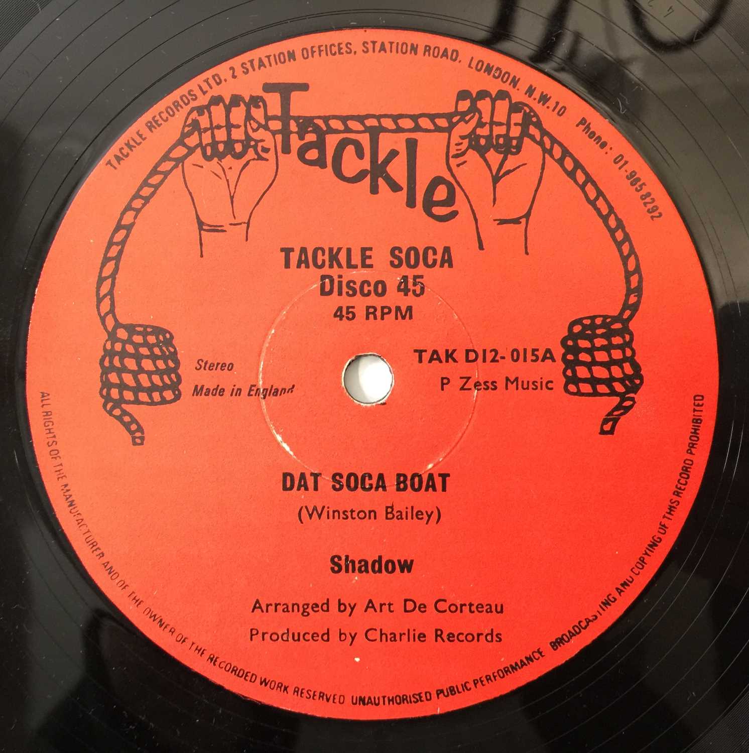 Lot 295 - SHADOW - DAT SOCA BOAT/ JAMBIES 12" (RARE
