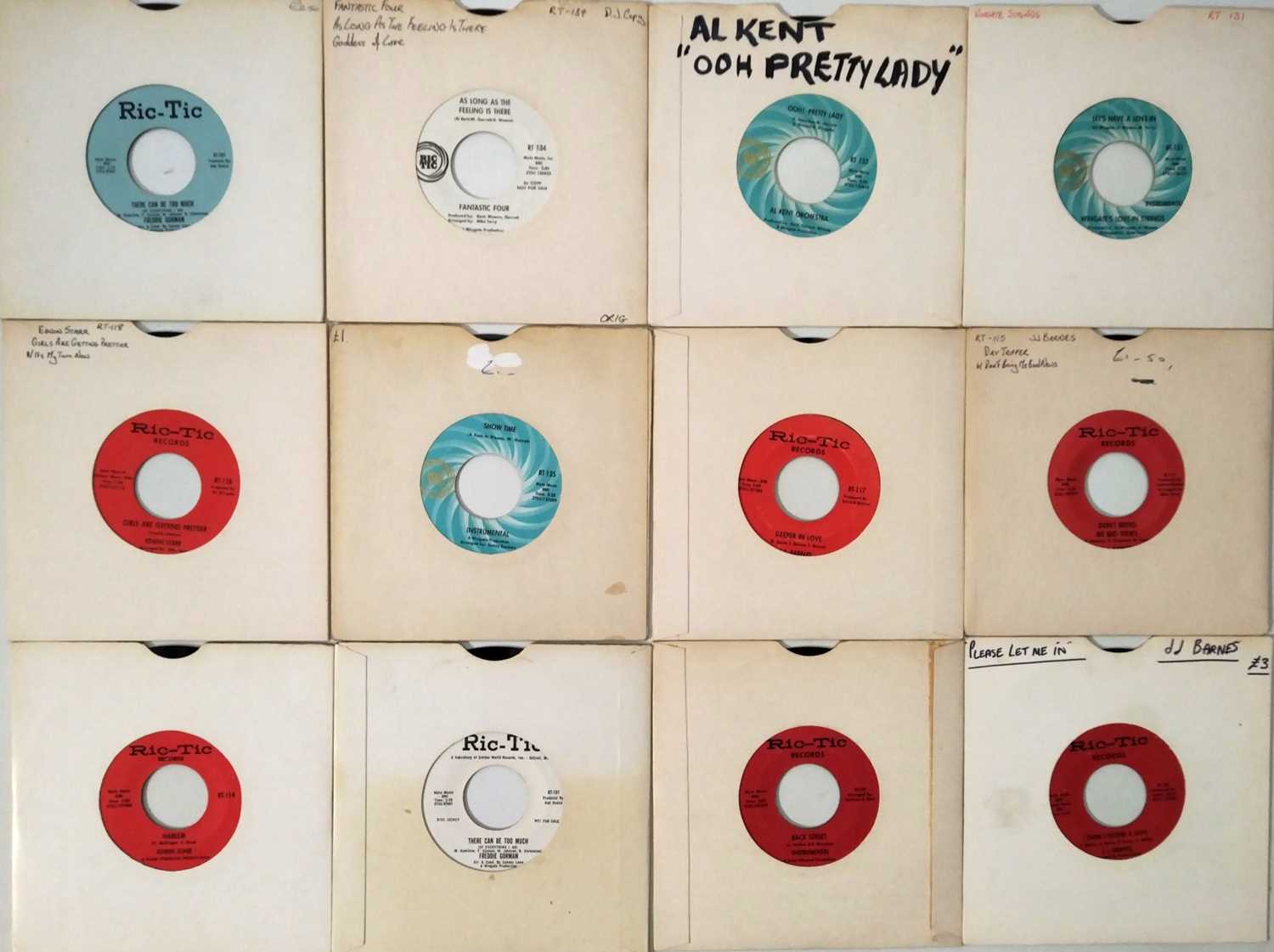 Lot 185 - RIC-TIC LABEL US PRESSING SINGLES (SOUL)