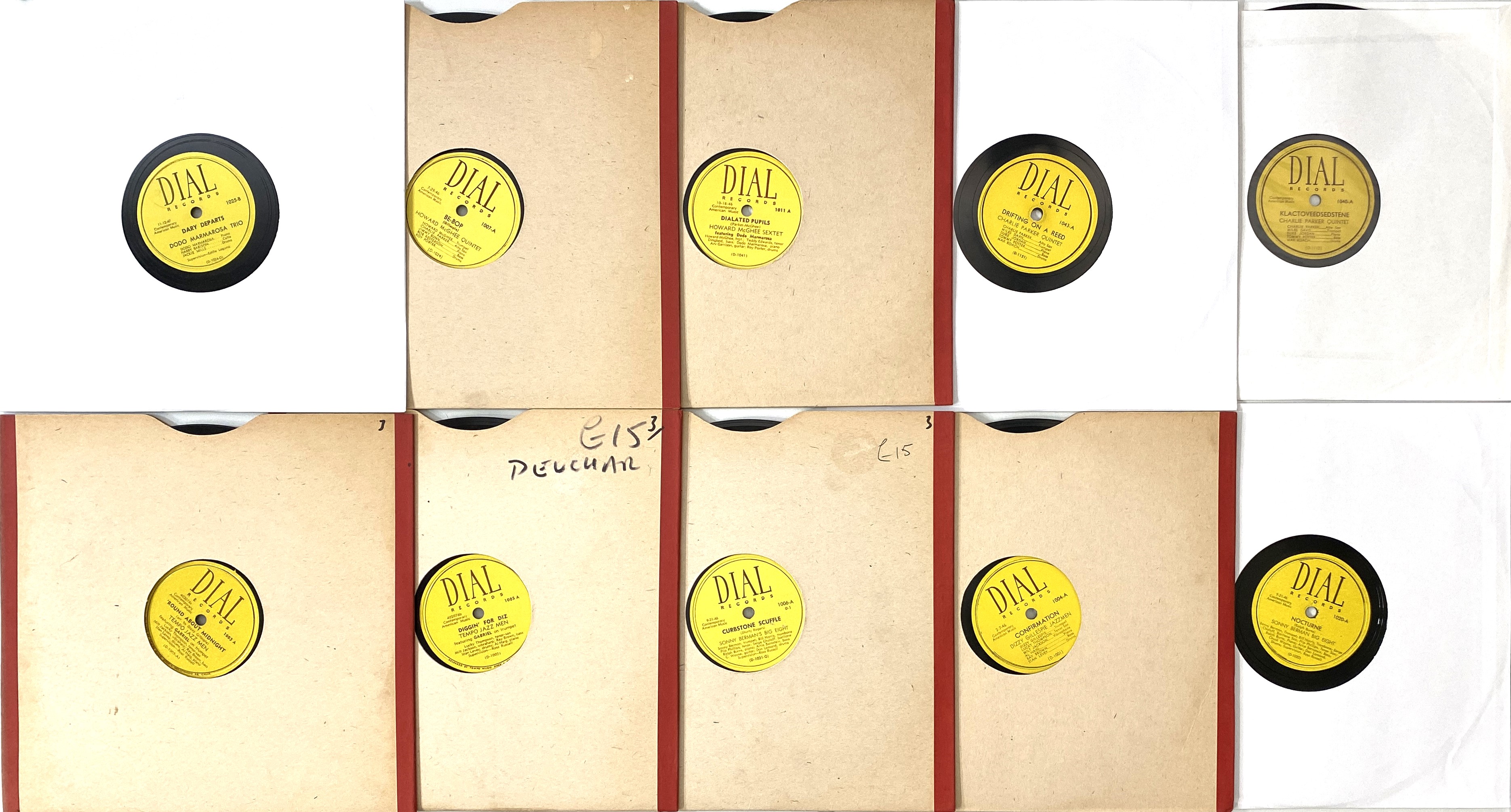 Lot 472 - DIAL RECORDS - JAZZ 78RPM ARCHIVE COLLECTION