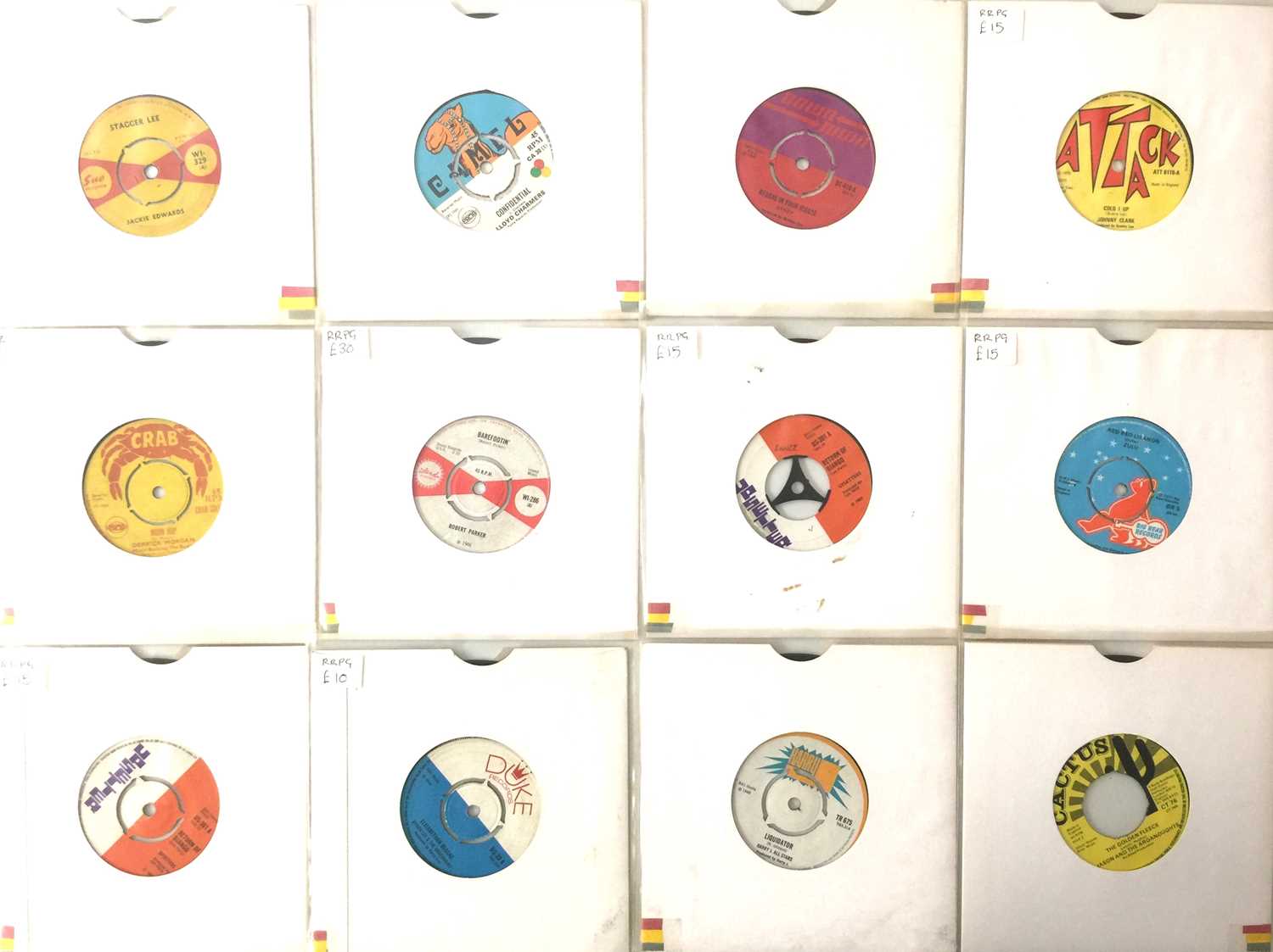 Lot 507 - 23 UK PRESSING REGGAE SINGLES INCLUDING BOX